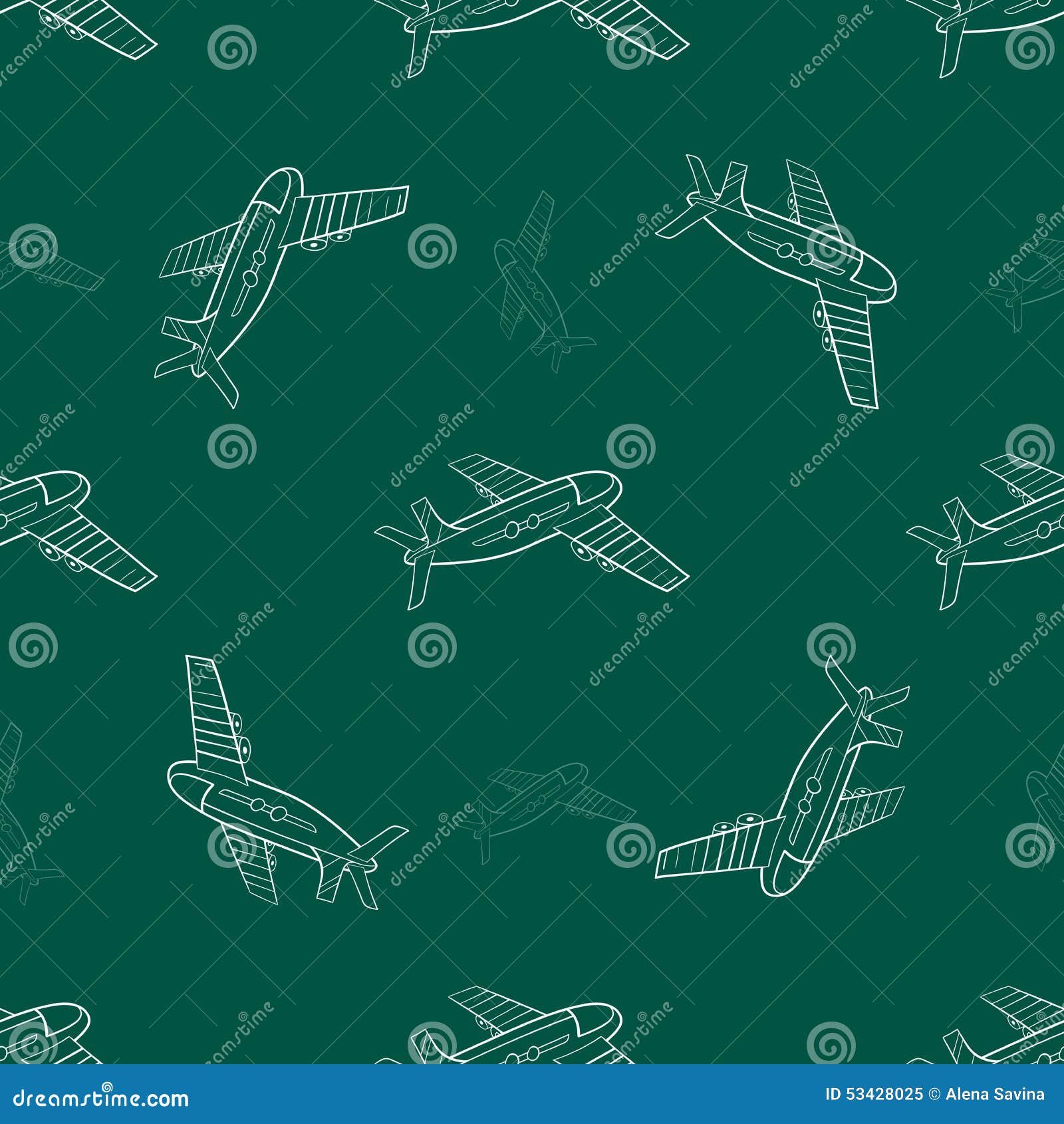 Airplane Pattern stock vector. Illustration of graphic - 53428025
