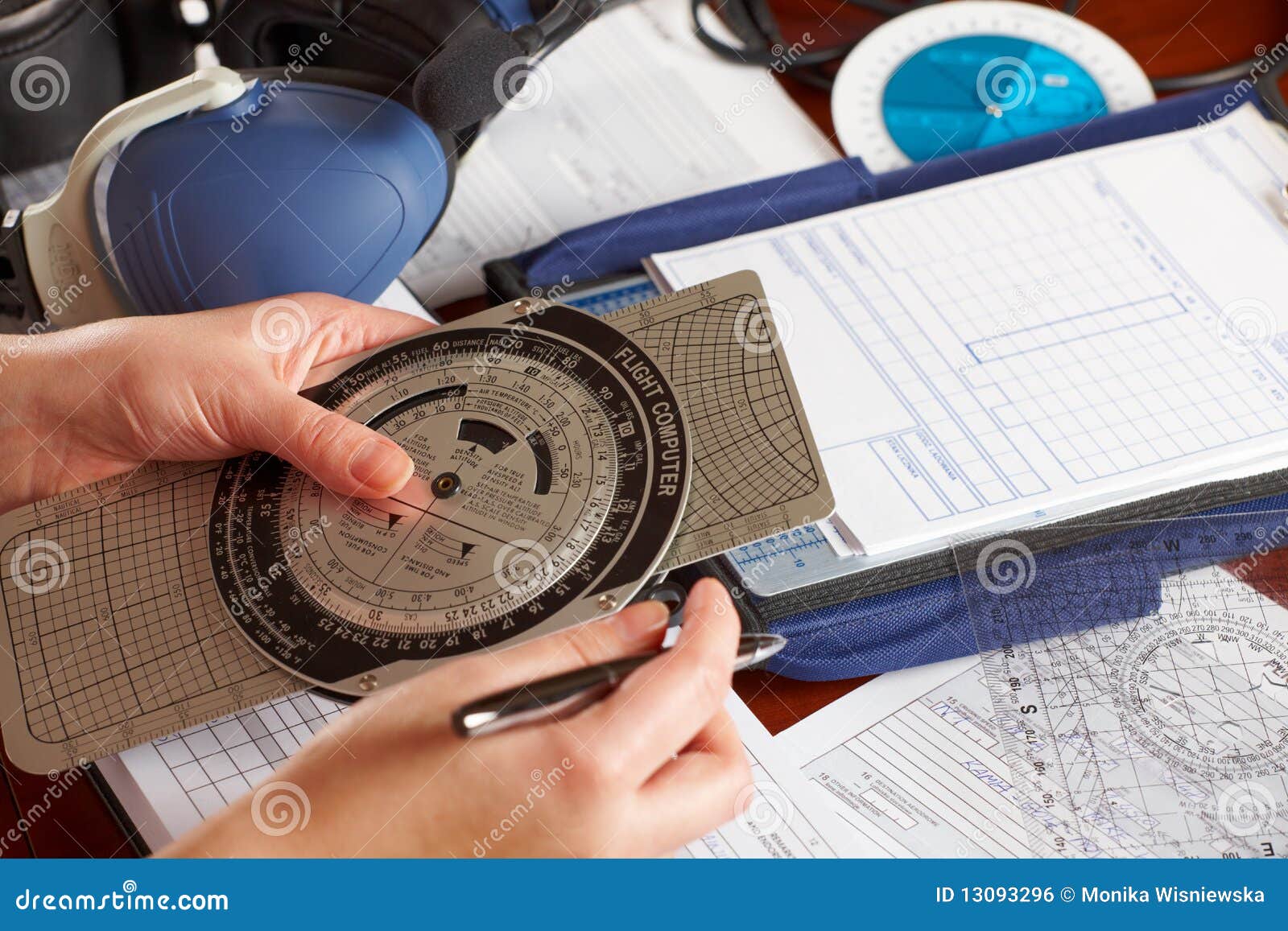 Flight Navigation Computer And Buttons And Switches In The Flightdeck ...