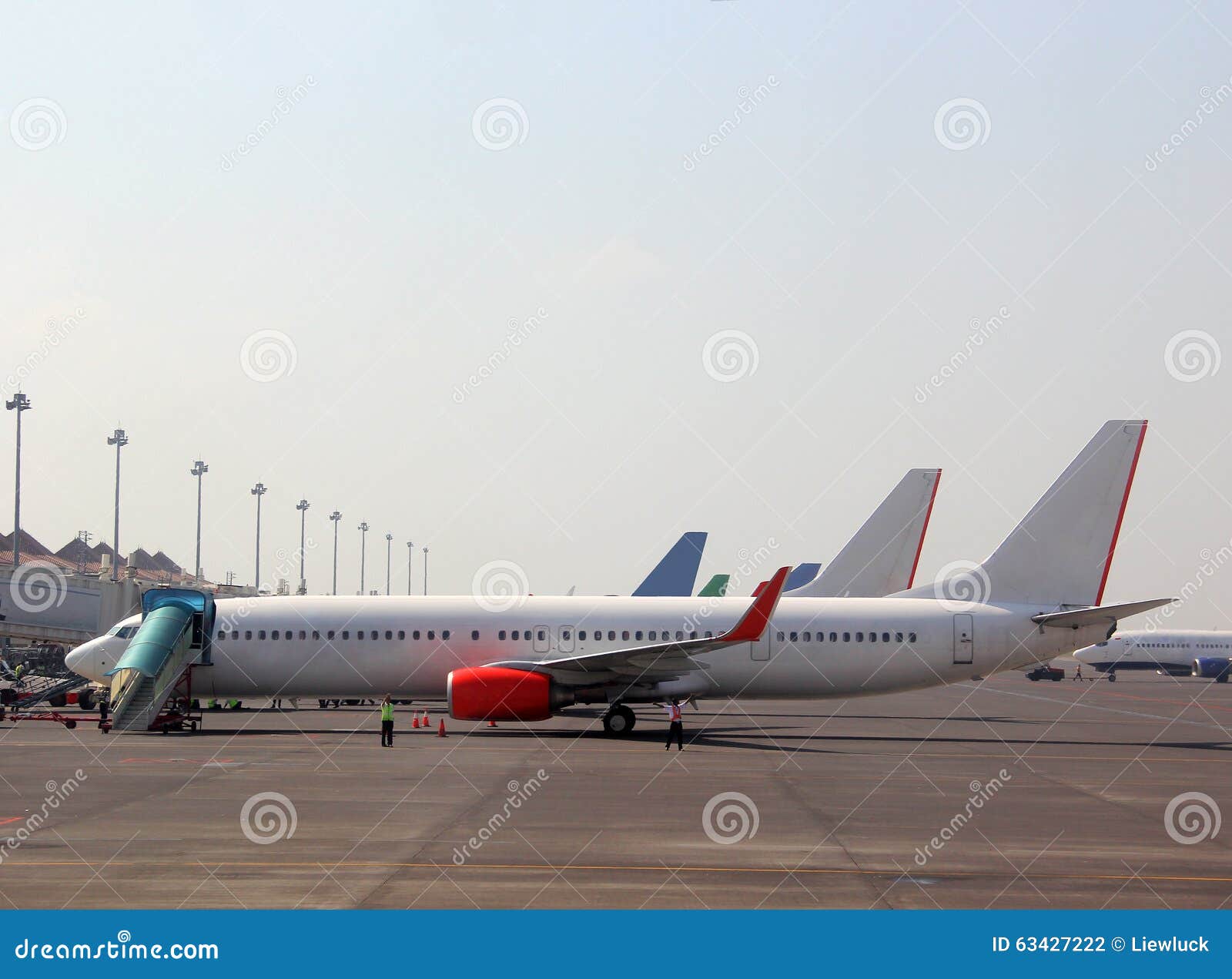 Airplane stock photo. Image of terminal, runway, plane - 63427222