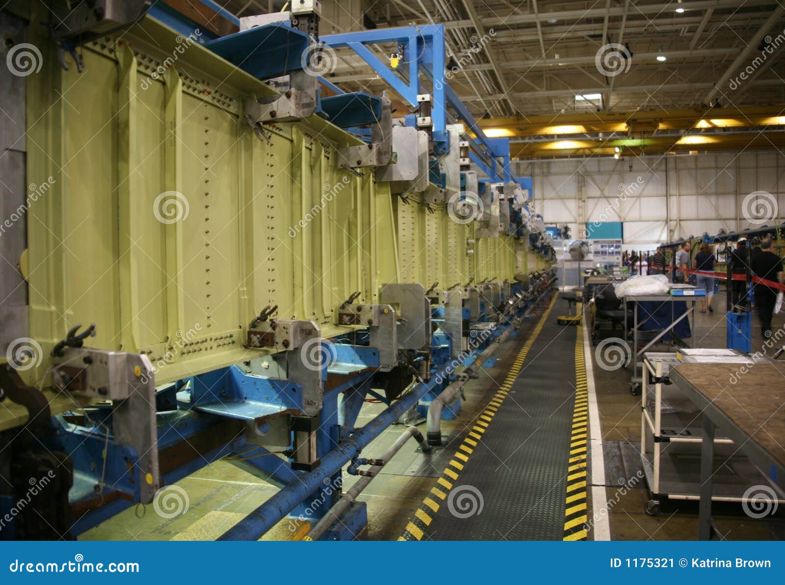 Airplane Production Factory Stock Image - Image of labor, machinery ...