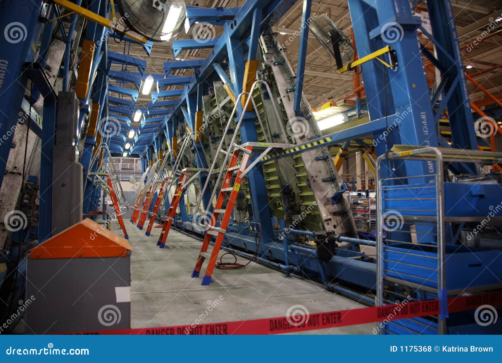 Airplane Production Factory Stock Photo - Image of hydraulic, bulkhead ...