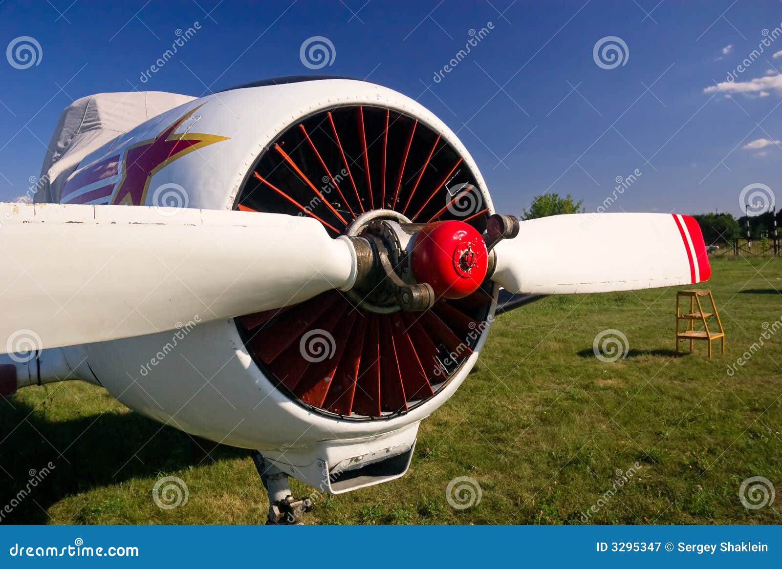 Airplane propeller stock image. Image of engine, close - 3295347