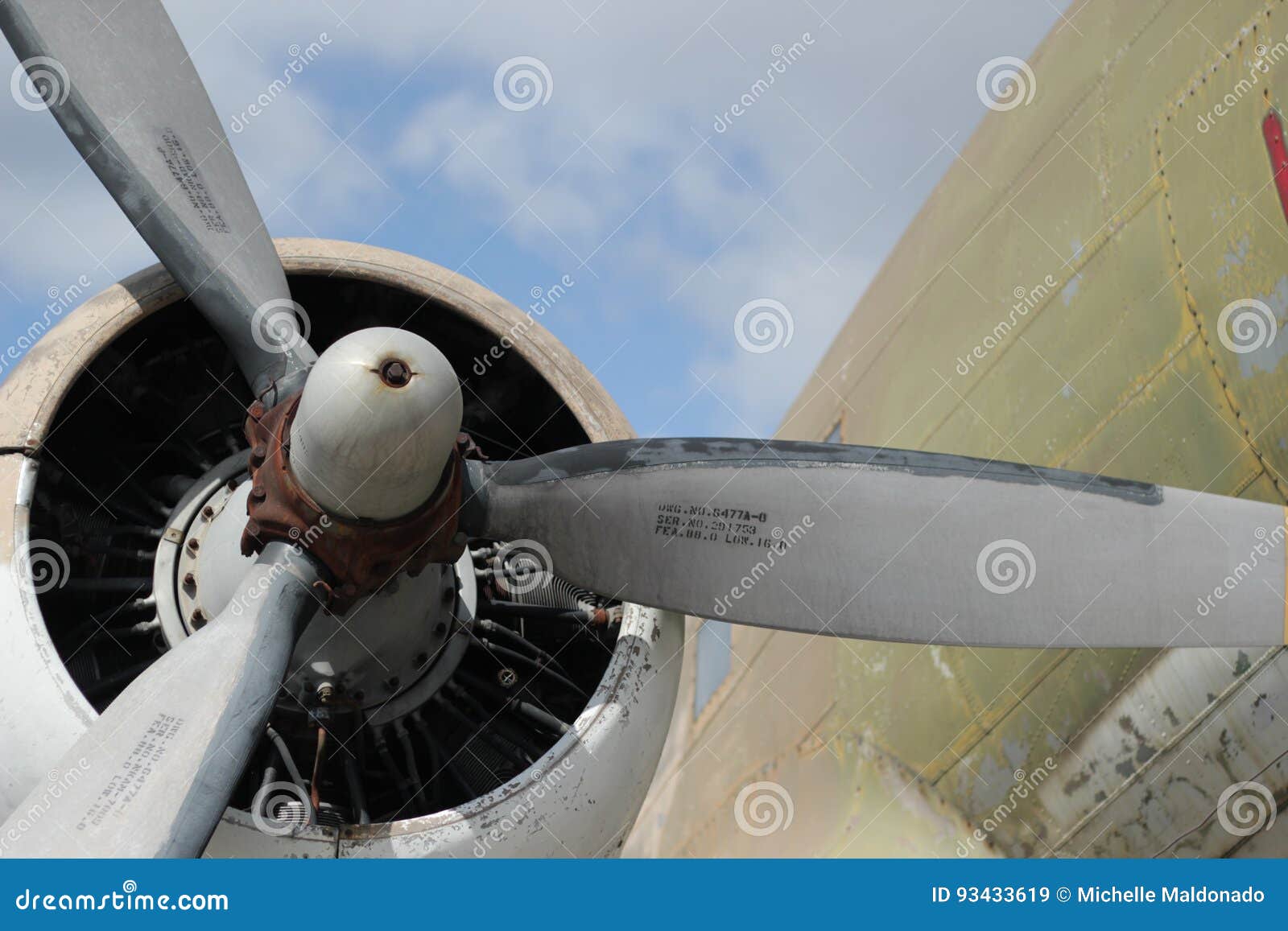 Airplane propeller stock image. Image of airport, propeller - 93433619