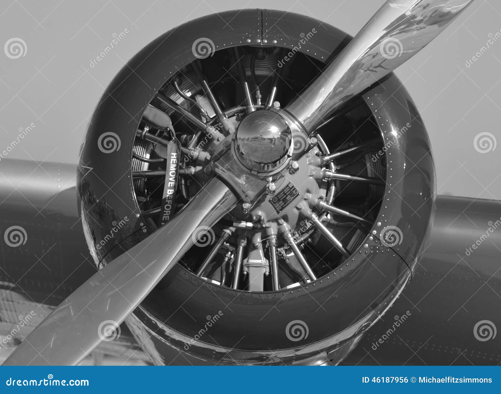 Airplane Propeller Engine stock photo. Image of flying - 46187956