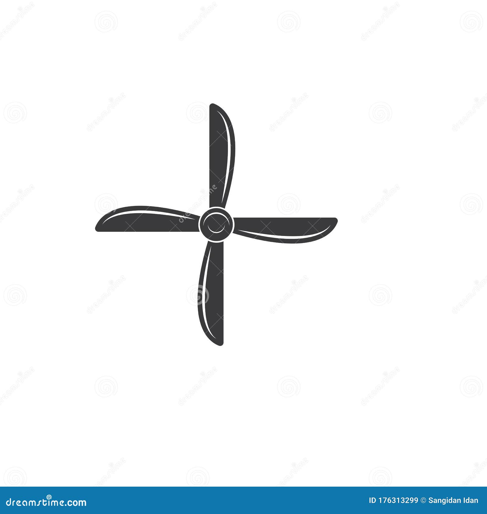 Airplane Propeller Vector Illustration Design Stock Vector ...