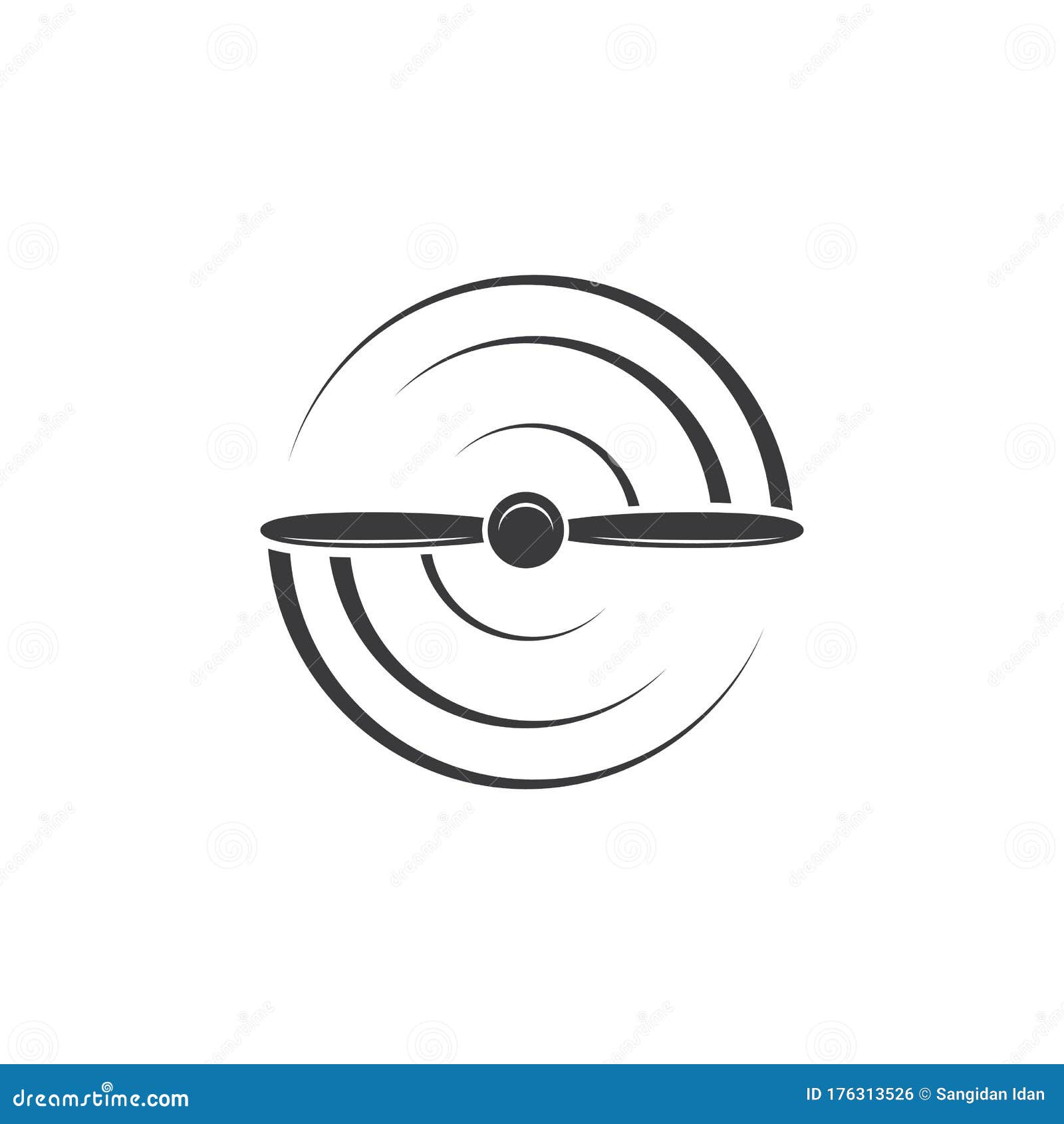 Airplane Propeller Vector Illustration Design Stock Vector ...