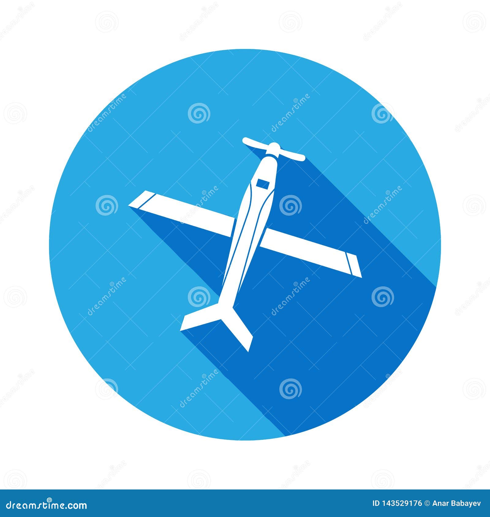 Airplane With Propellers Color Icon. Elements Of A Controlled Aircraft ... Airplane With Propellers Color Icon. Elements Of A Controlled Aircraft ...