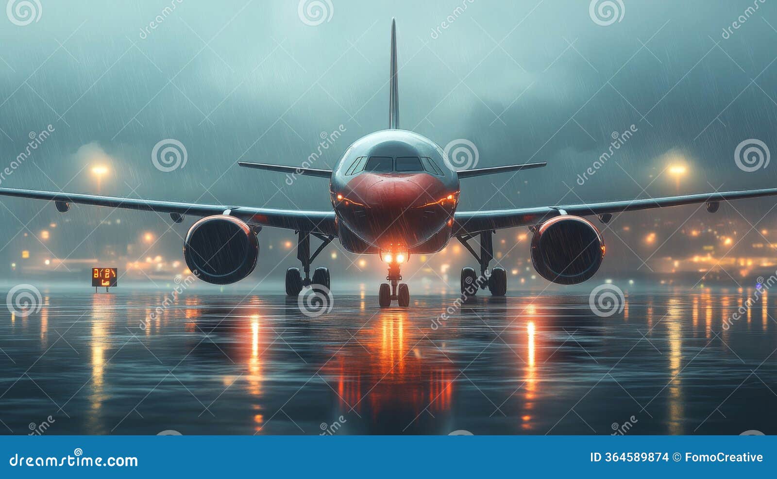 Landing Approach Cartoon Vector | CartoonDealer.com #53872501