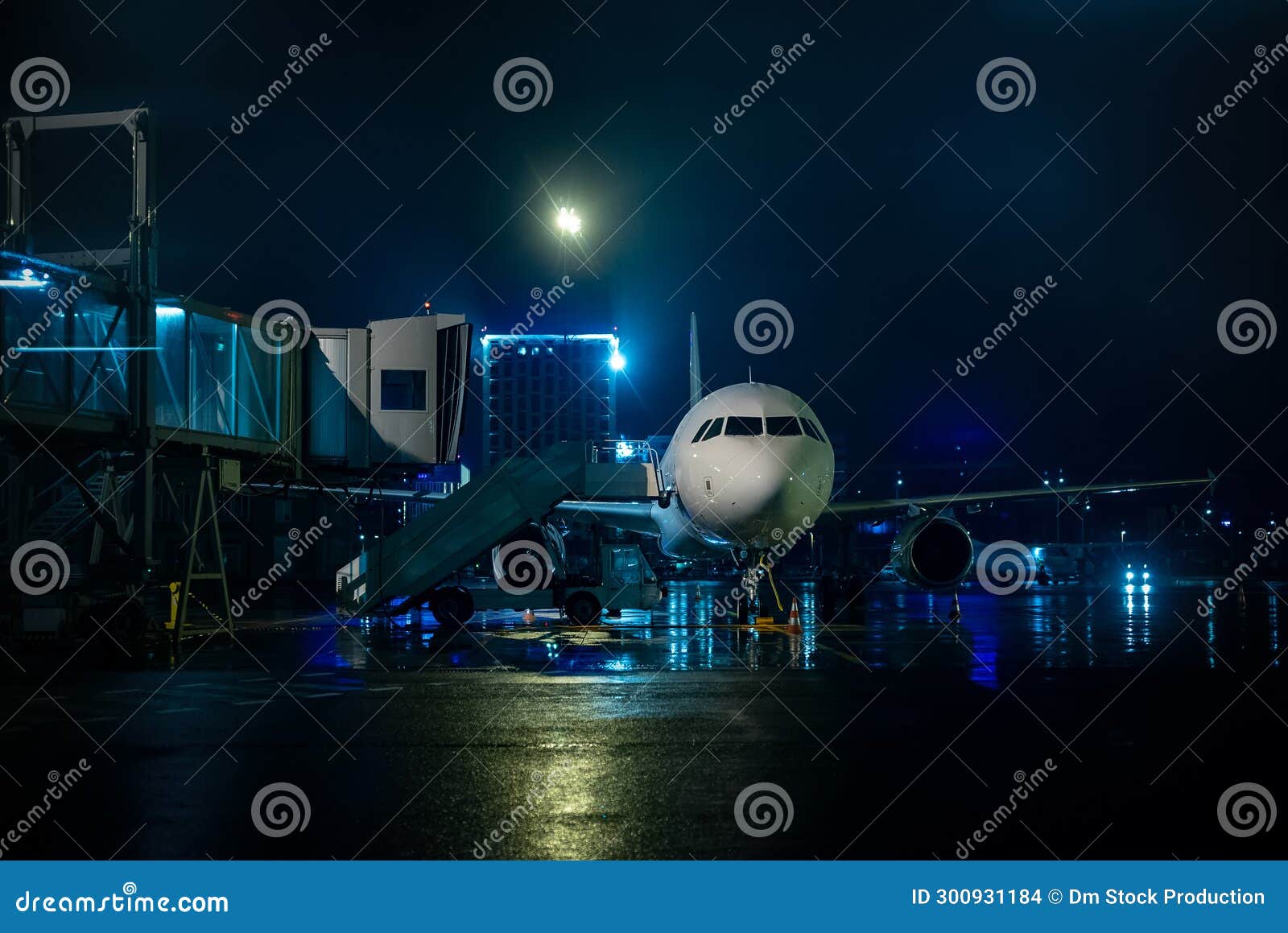Airplane with a ramp stock photo. Image of ramp, preparation - 300931184