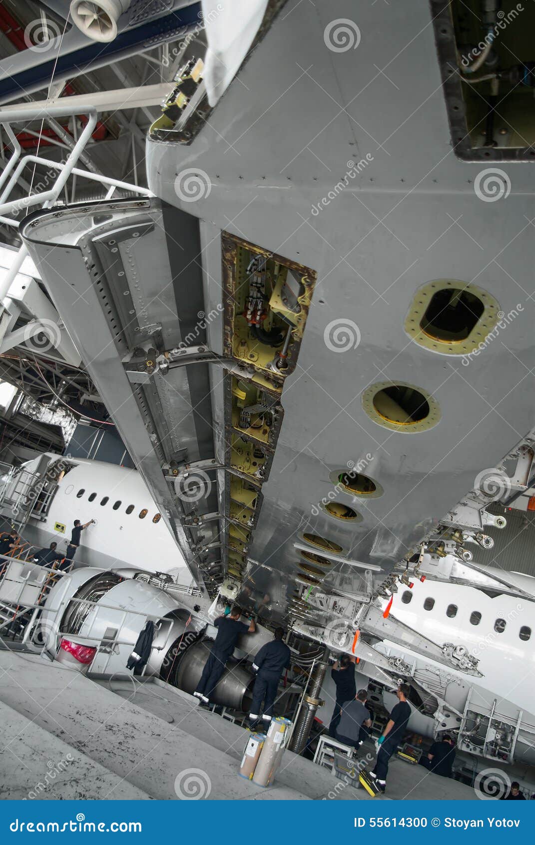 Airplane Repair and Modernisation Editorial Image - Image of worker ...