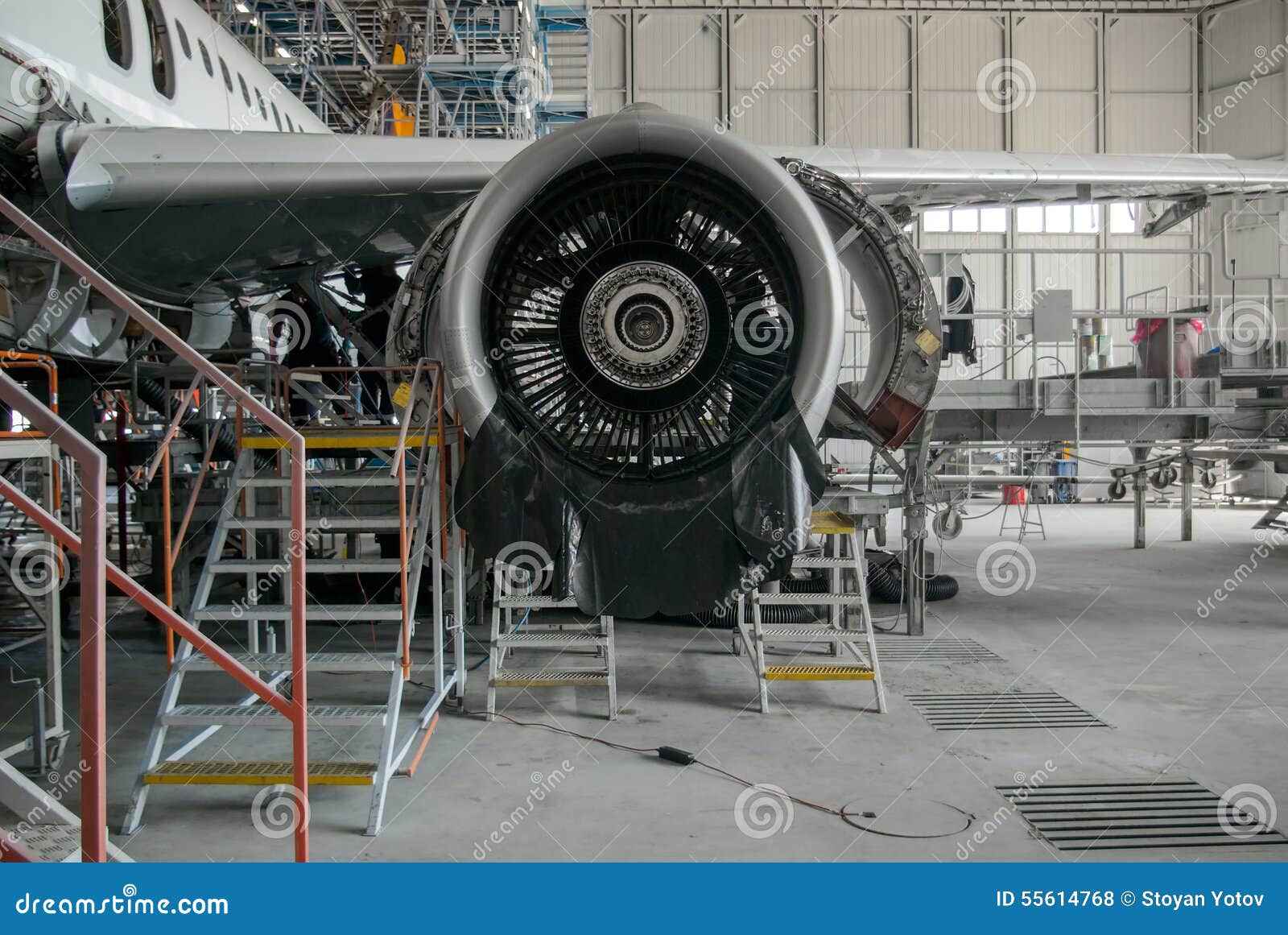 Airplane Repair and Modernisation Editorial Stock Photo - Image of ...