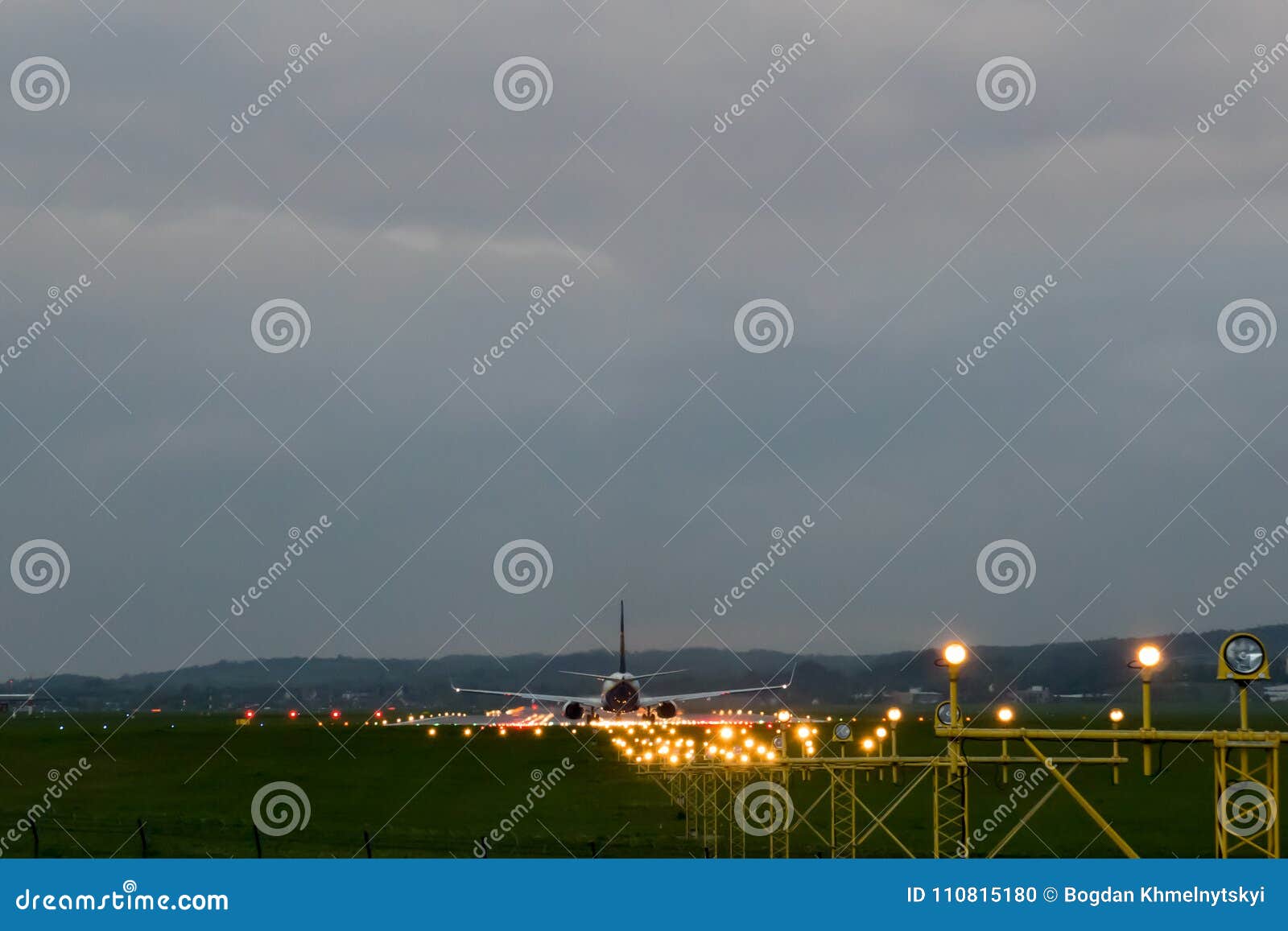 Airplane Rides on the Runway Stock Photo - Image of airfield, industry ...