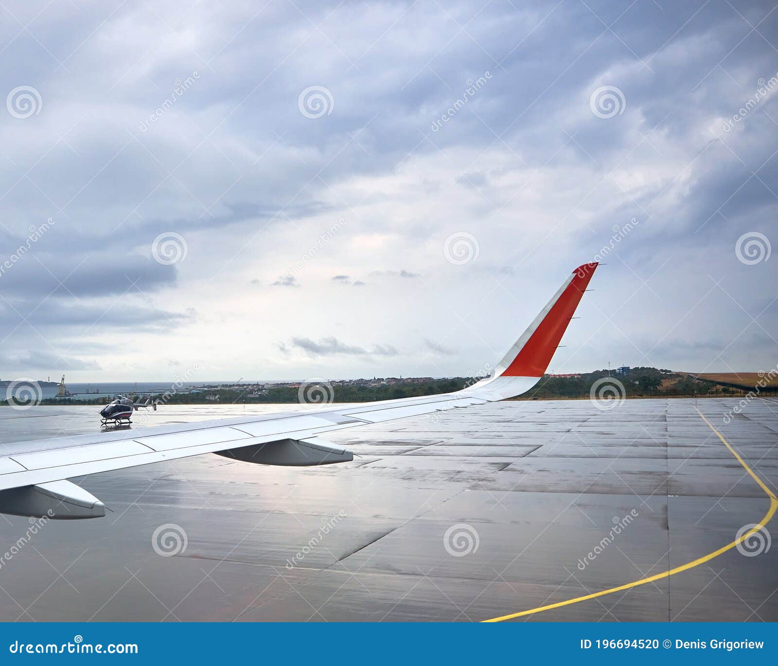 Airplane on the Road in Airport Stock Photo - Image of windscreen ...