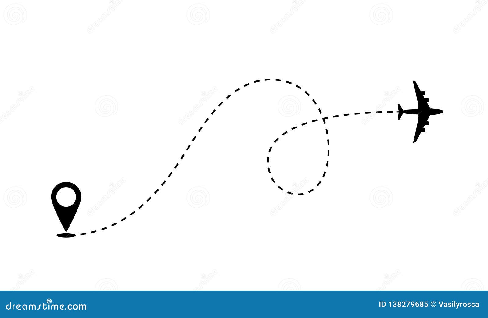 Flight Line Vector Icons And Signs. Jet, Plane, Soar, Fly, Wing, Glide ...