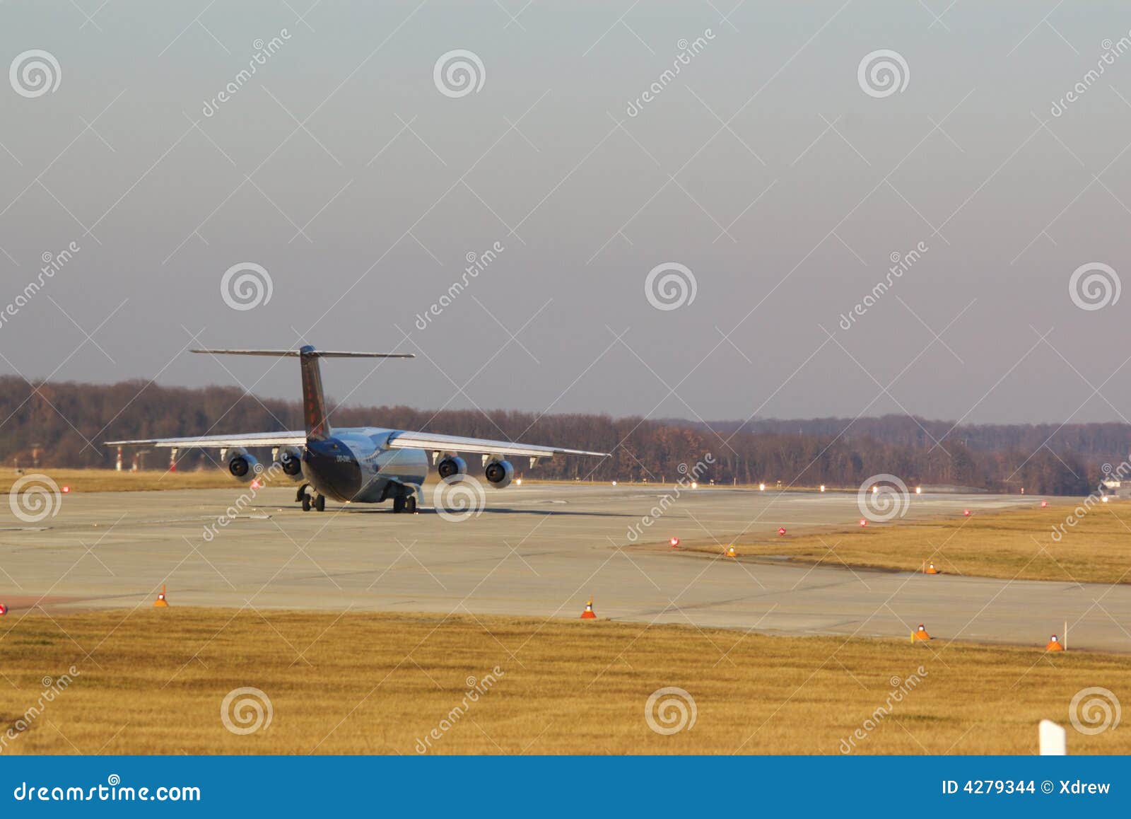 Airplane On Runway Picture. Image: 4279344