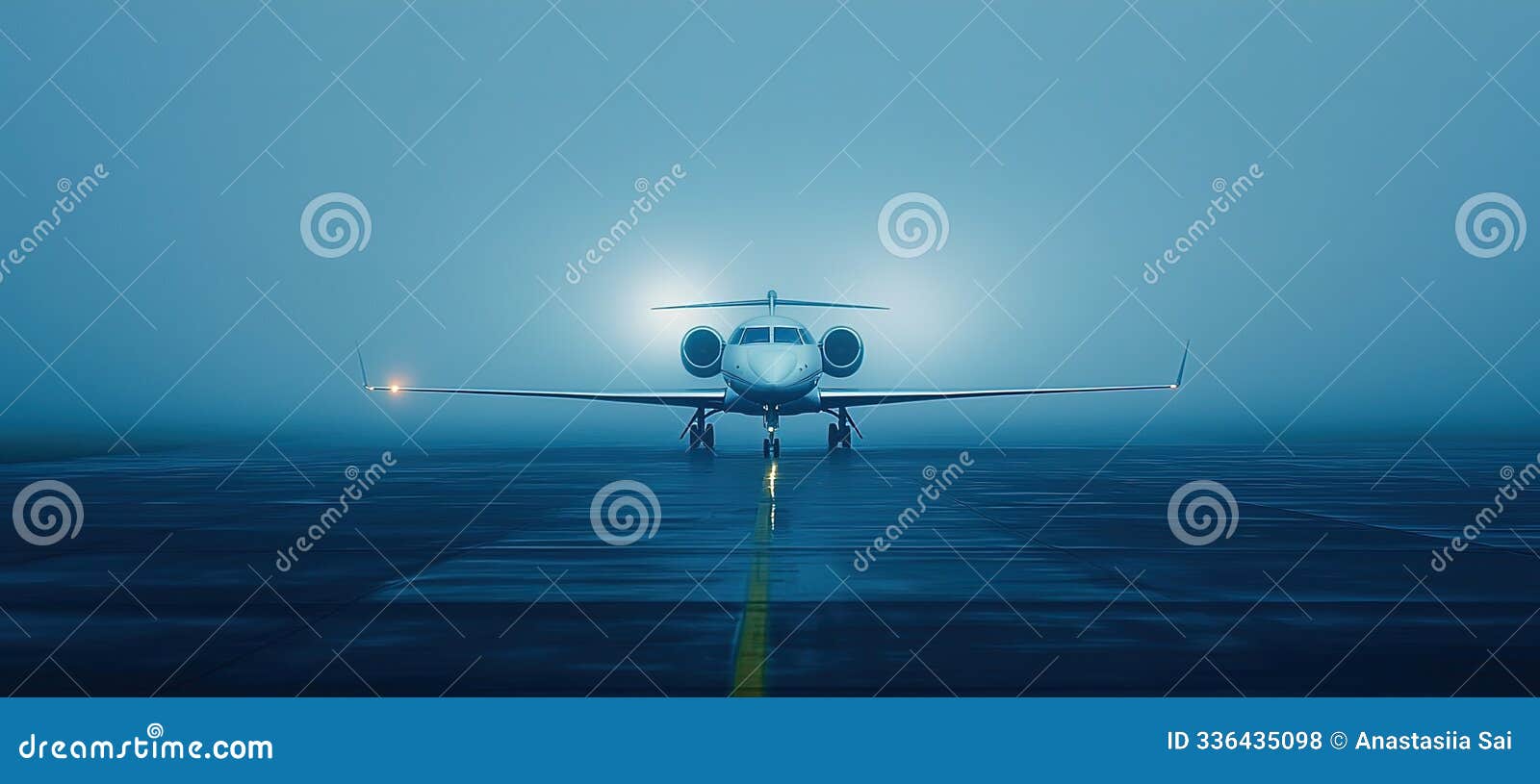 An airplane on the runway stock photo. Image of safety - 336435098