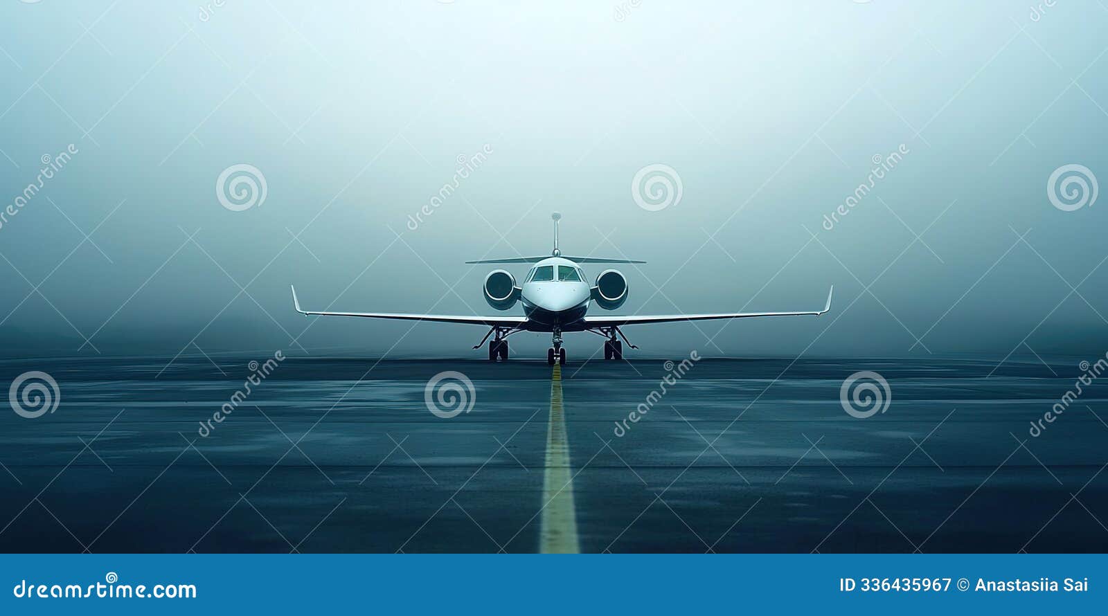 An airplane on the runway stock image. Image of trip - 336435967
