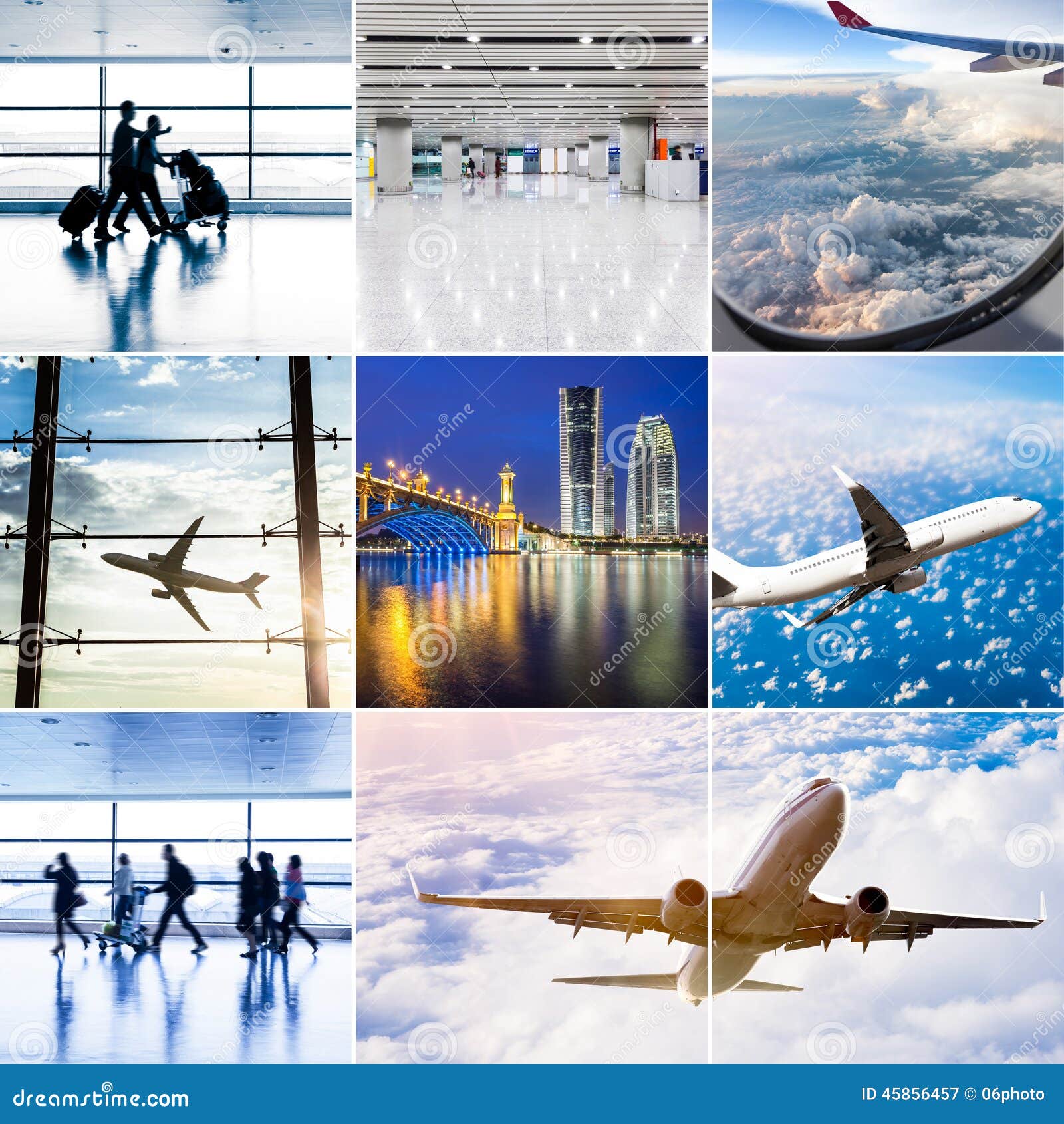 Airplanes Collage Royalty-Free Stock Image | CartoonDealer.com #14555152