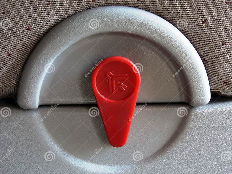 Airplane seat tray latch stock image. Image of back, away - 6138807