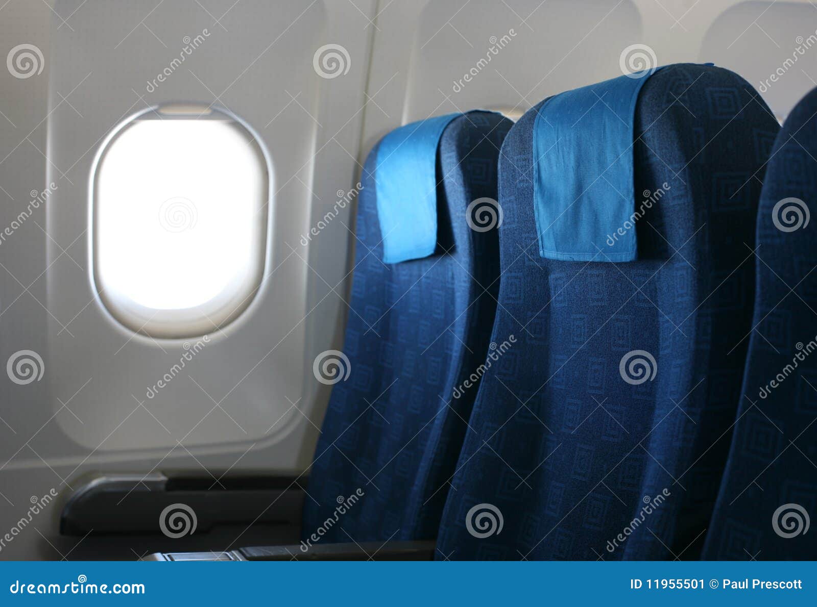 Airplane seat and window stock image. Image of class - 11955501