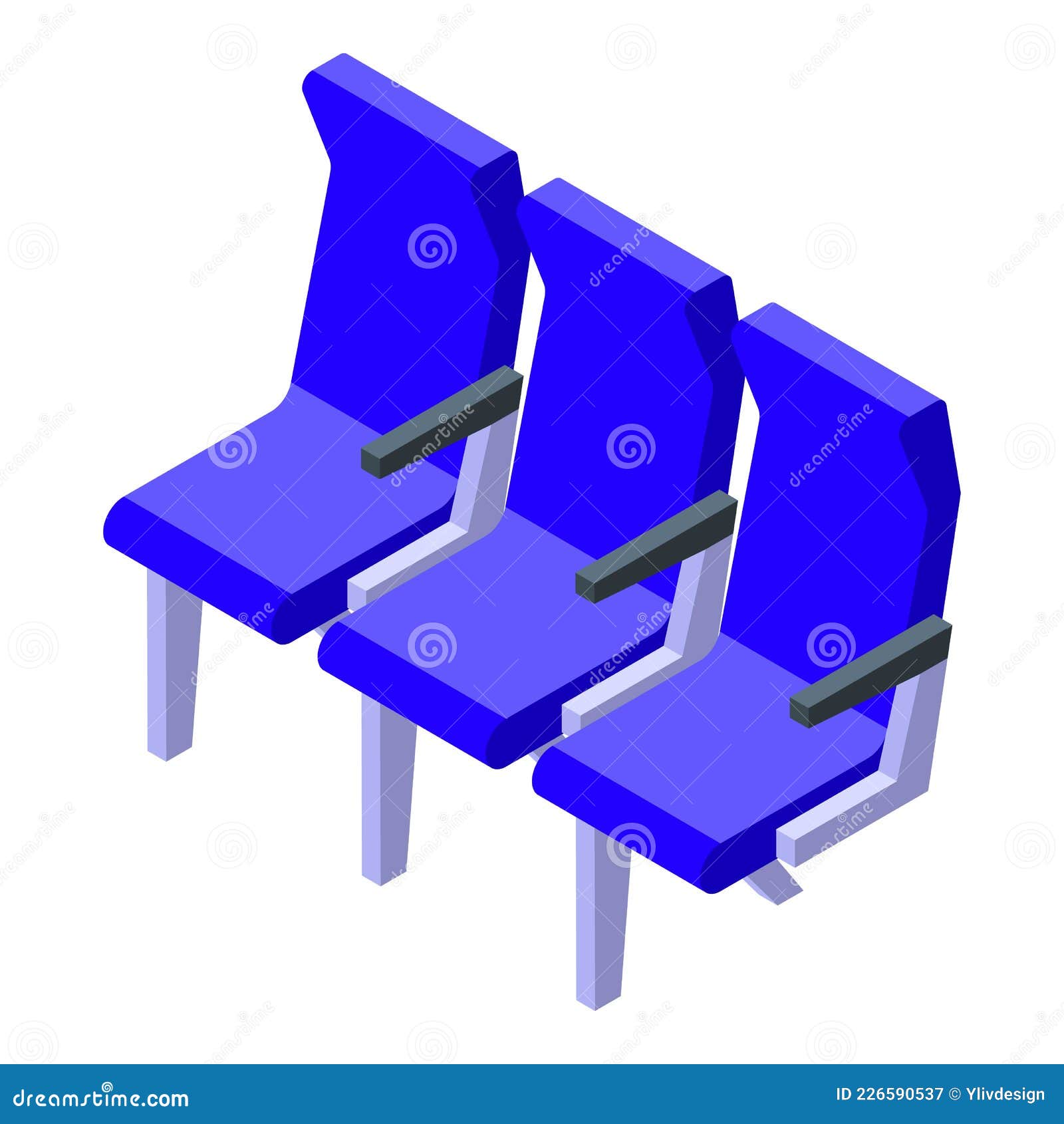 Airplane Seats Icon Isometric Vector. Chair Seat Stock Vector ...