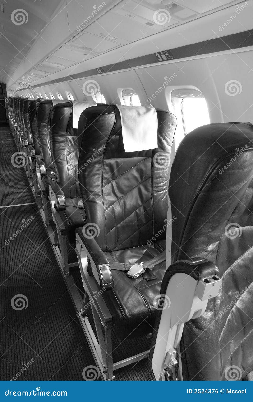 Airplane seats row stock photo. Image of tourism, transport - 2524376