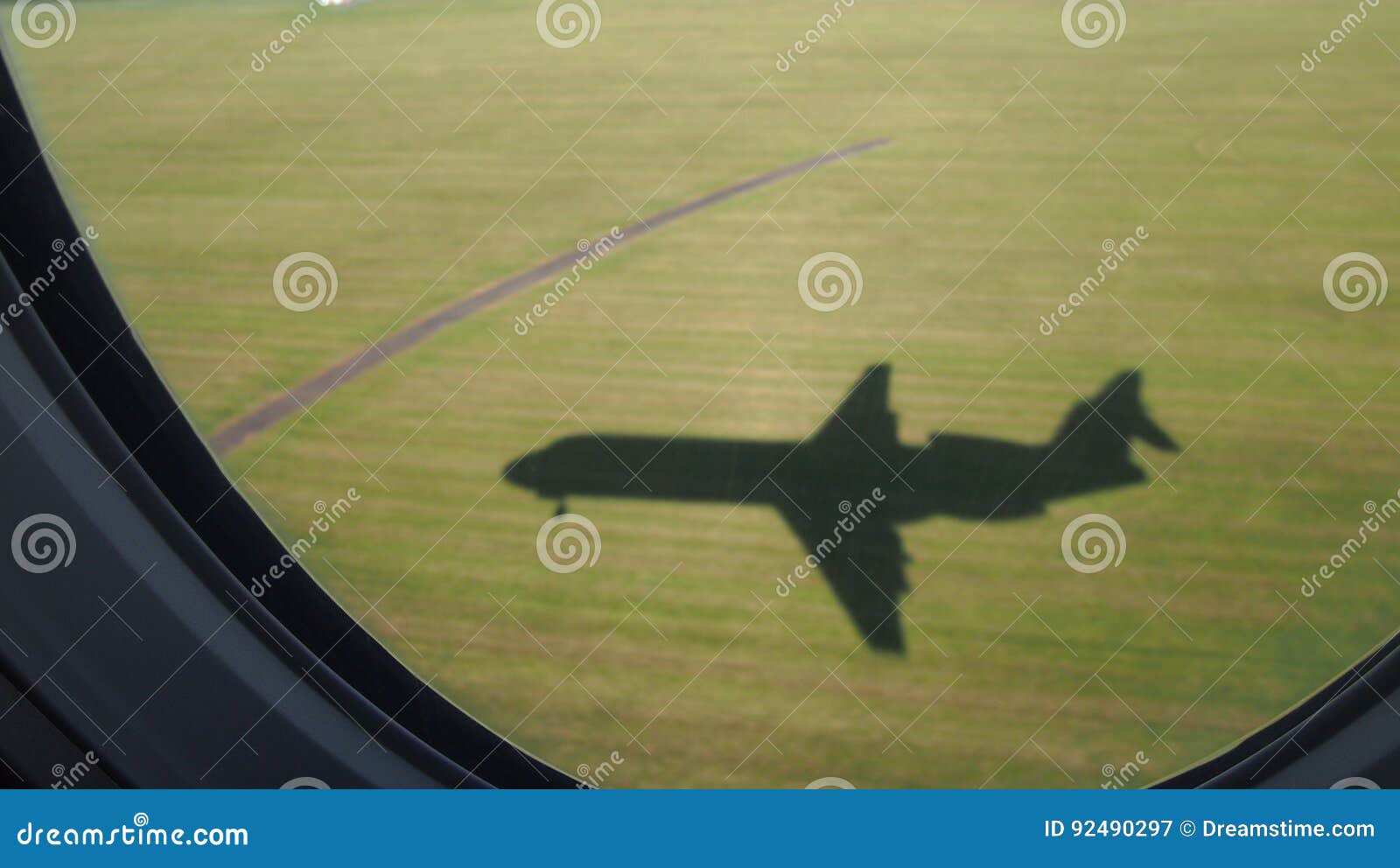 Airplane shadow stock image. Image of movement, green - 92490297