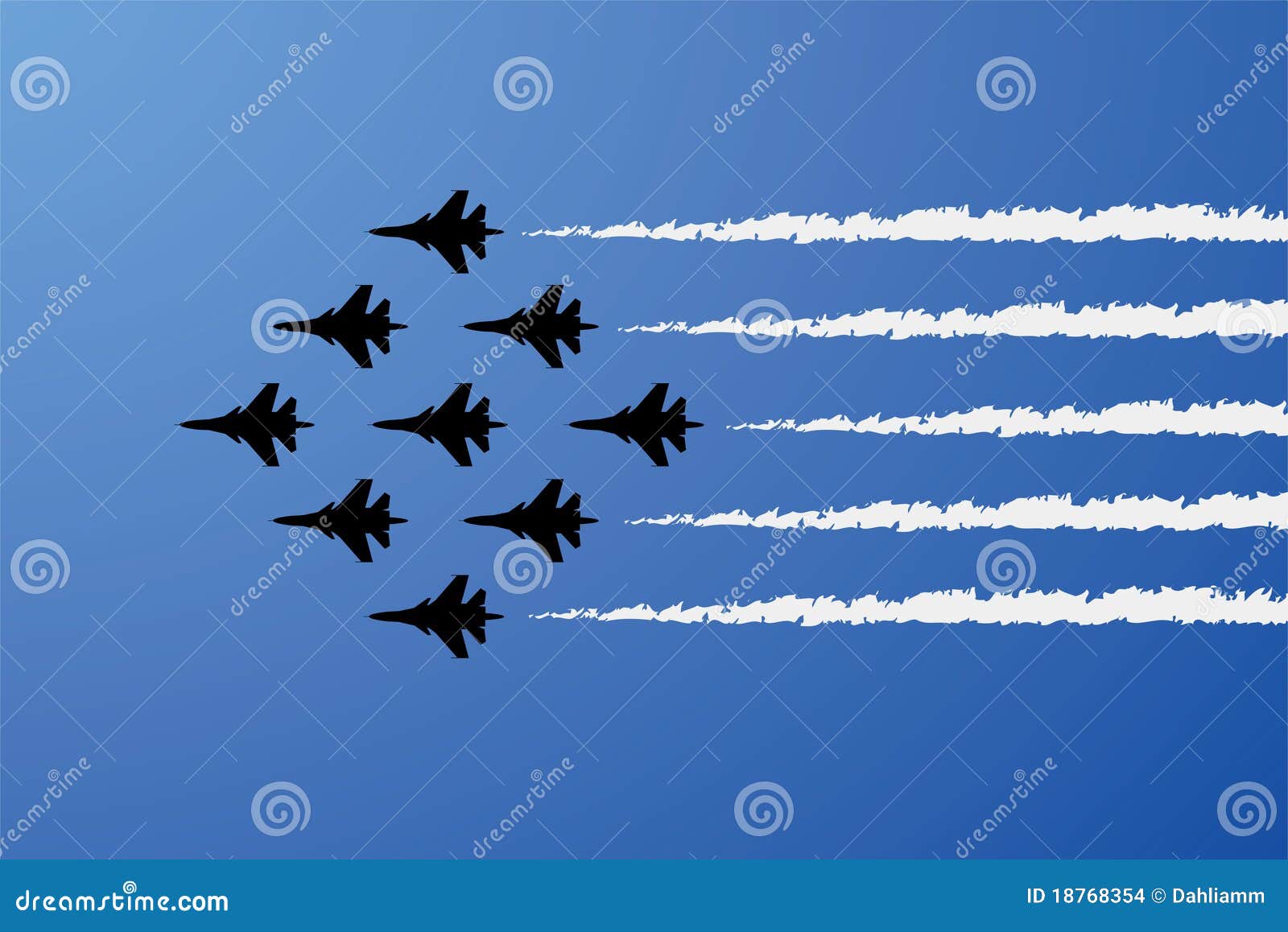 Airplane show stock vector. Illustration of aircraft - 18768354