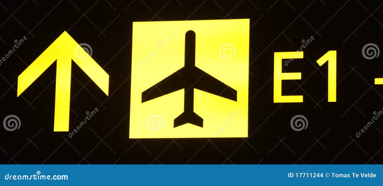Airplane Sign Stock Images - Image: 17711244