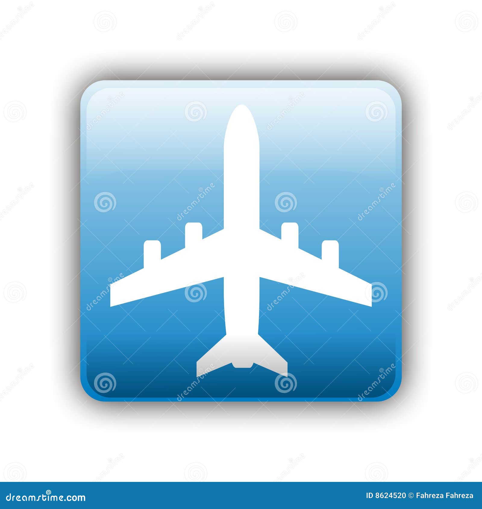 Airplane Sign stock illustration. Illustration of icon - 8624520