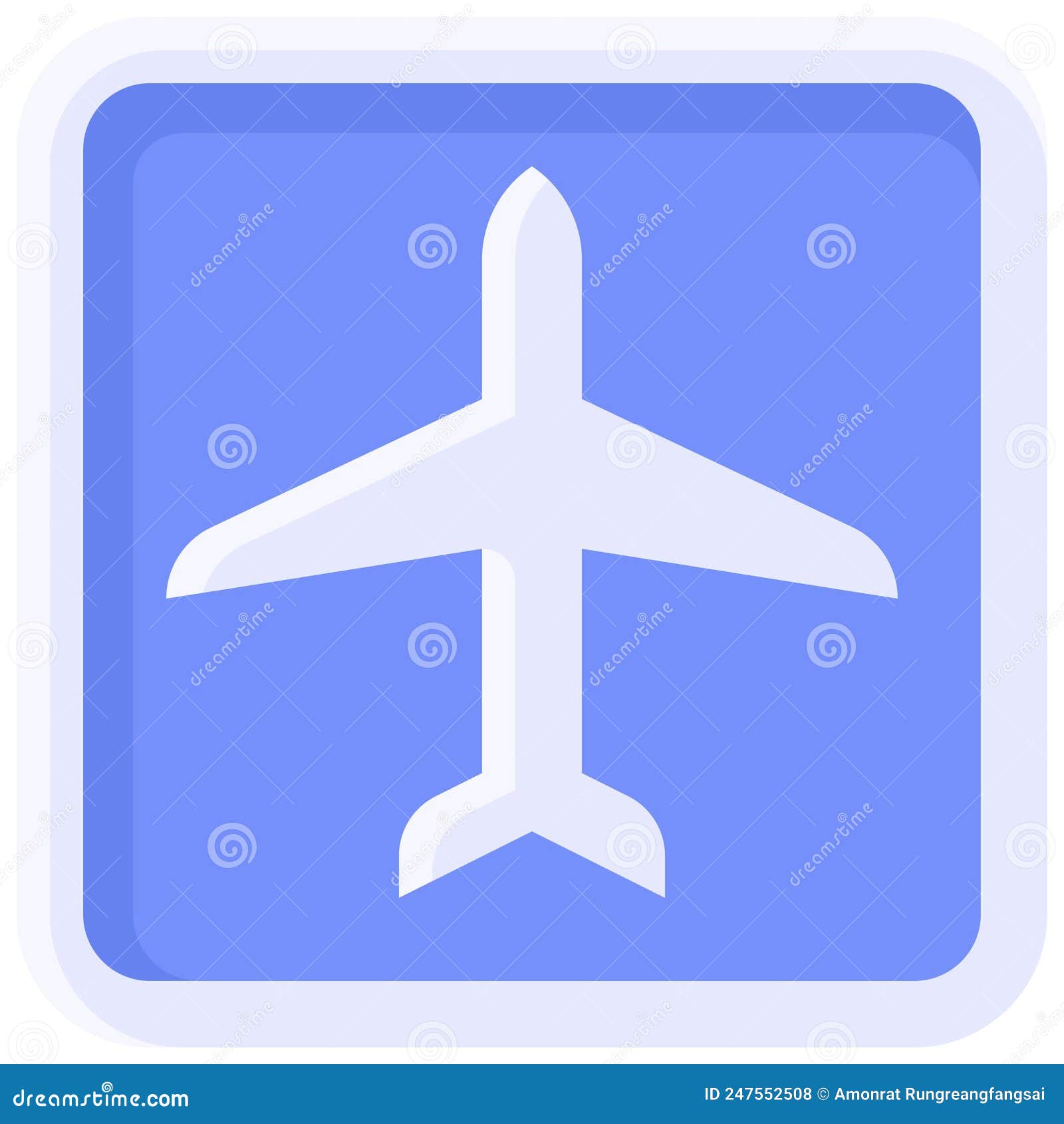 Airplane Sign Icon, Warning Sign Vector Stock Vector - Illustration of ...