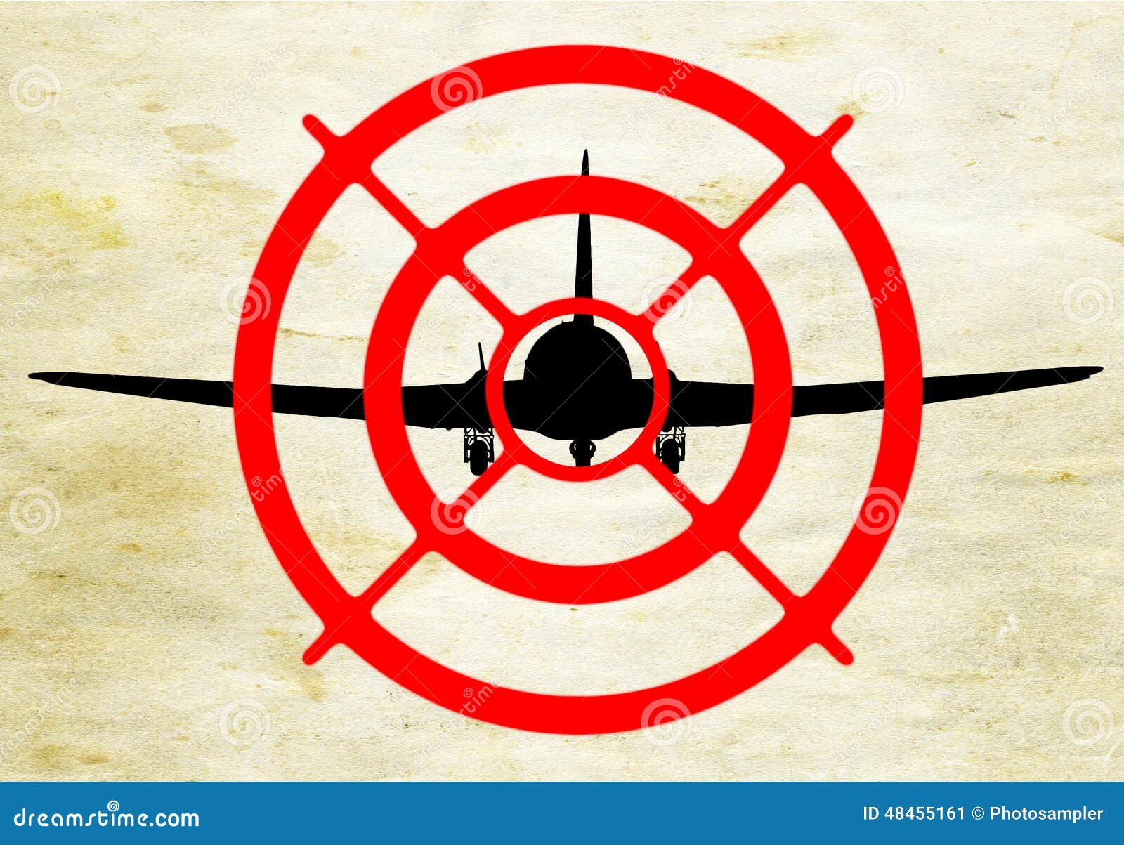Airplane silhouette target stock image. Image of customs - 48455161
