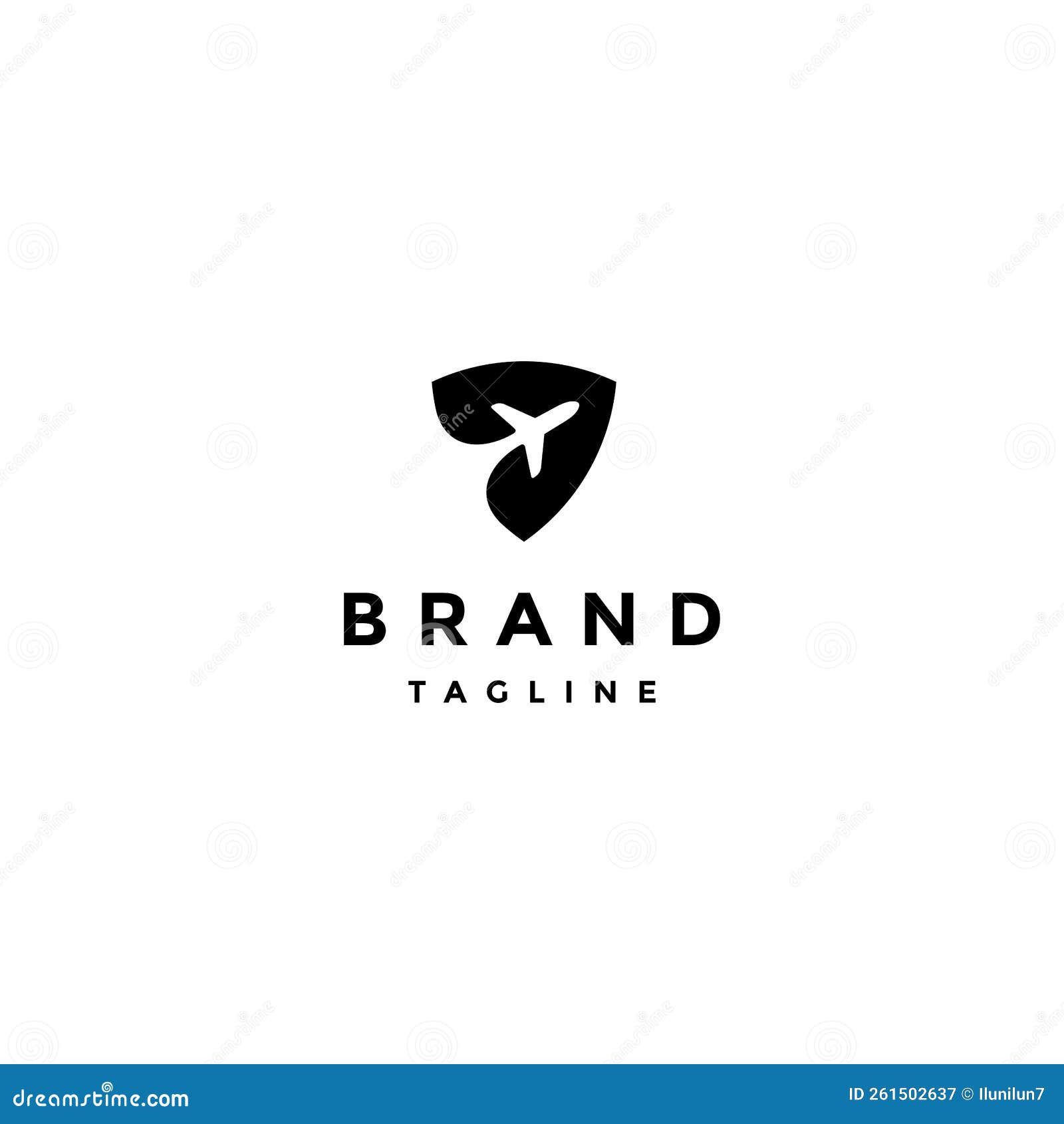 Airplane Silhouette in Triangle Icon Design Stock Vector - Illustration ...