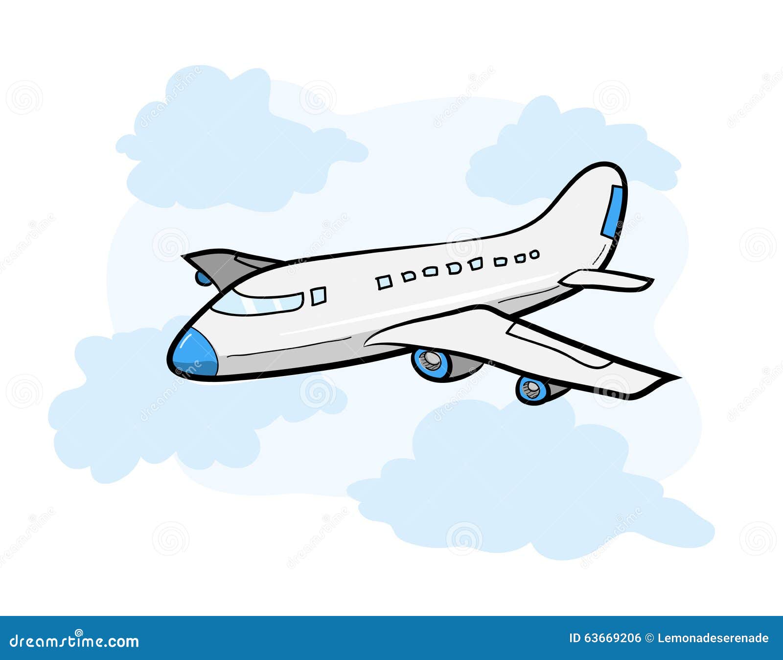 Aeroplane Flying In The Sky Clipart Images