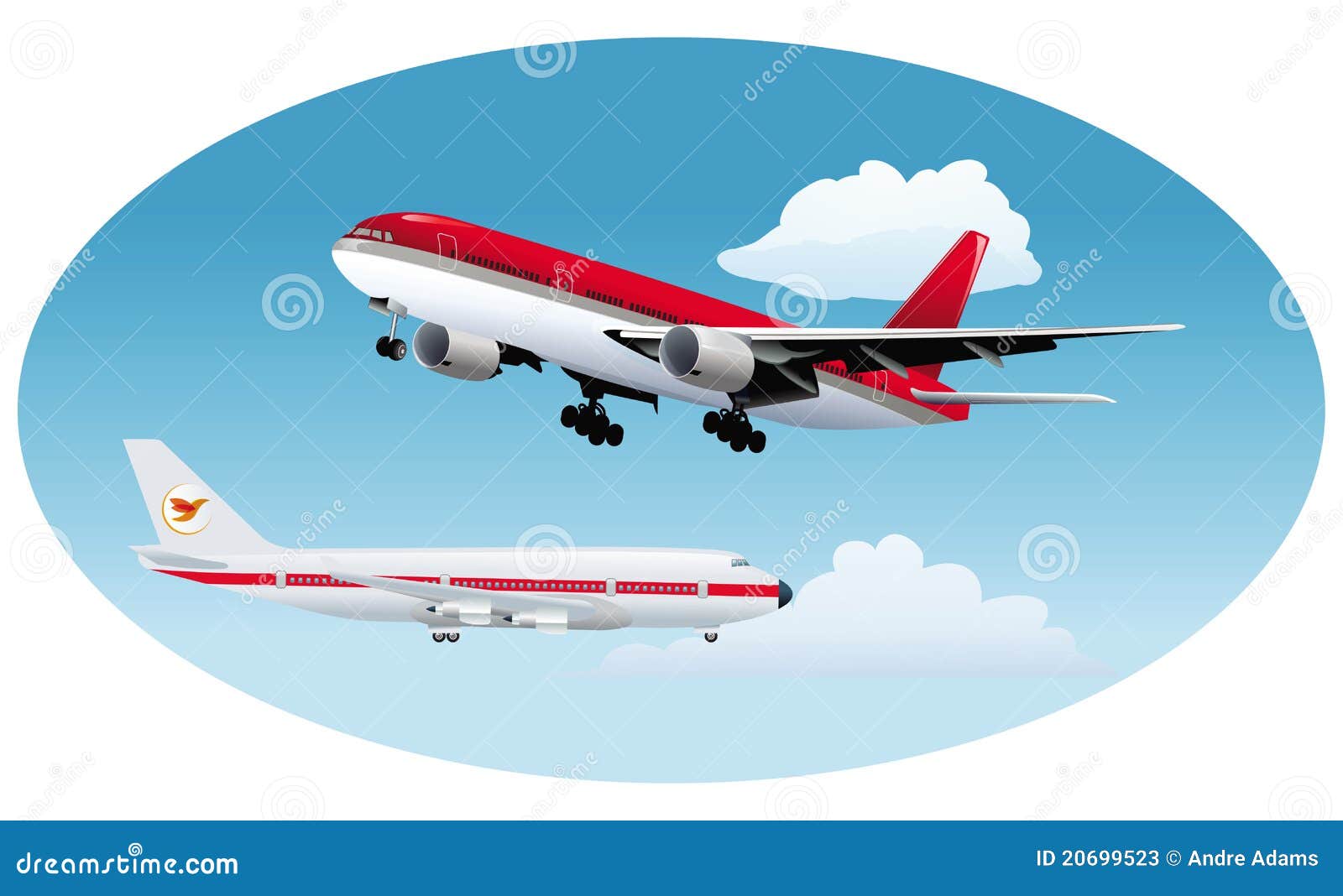 Airplane sky take-off stock illustration. Illustration of wings - 20699523
