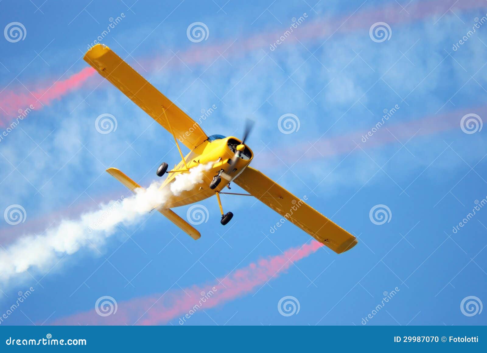 Airplane with smoke stock photo. Image of plane, event - 29987070