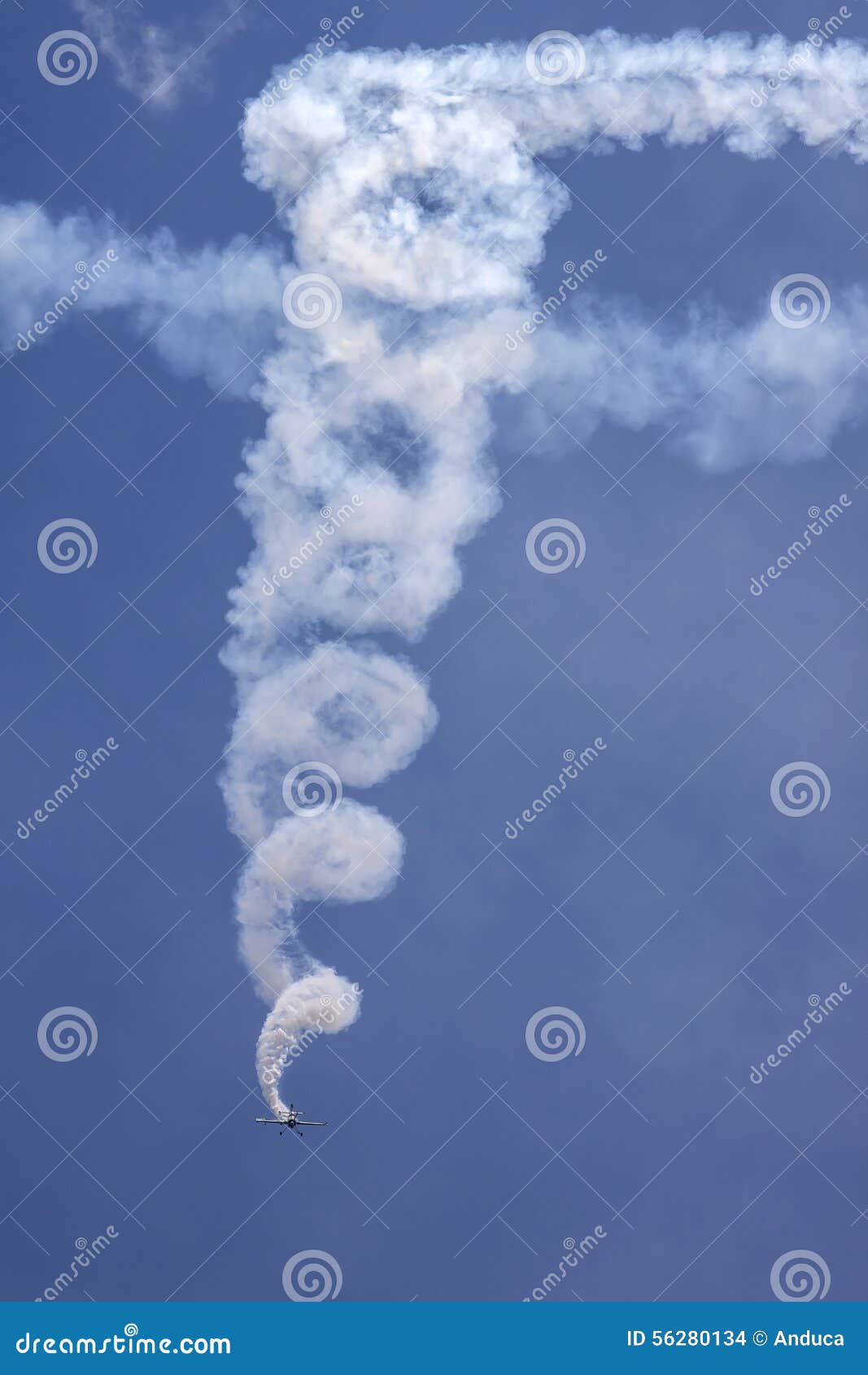 Airplane smoke sensation stock photo. Image of hazard - 56280134