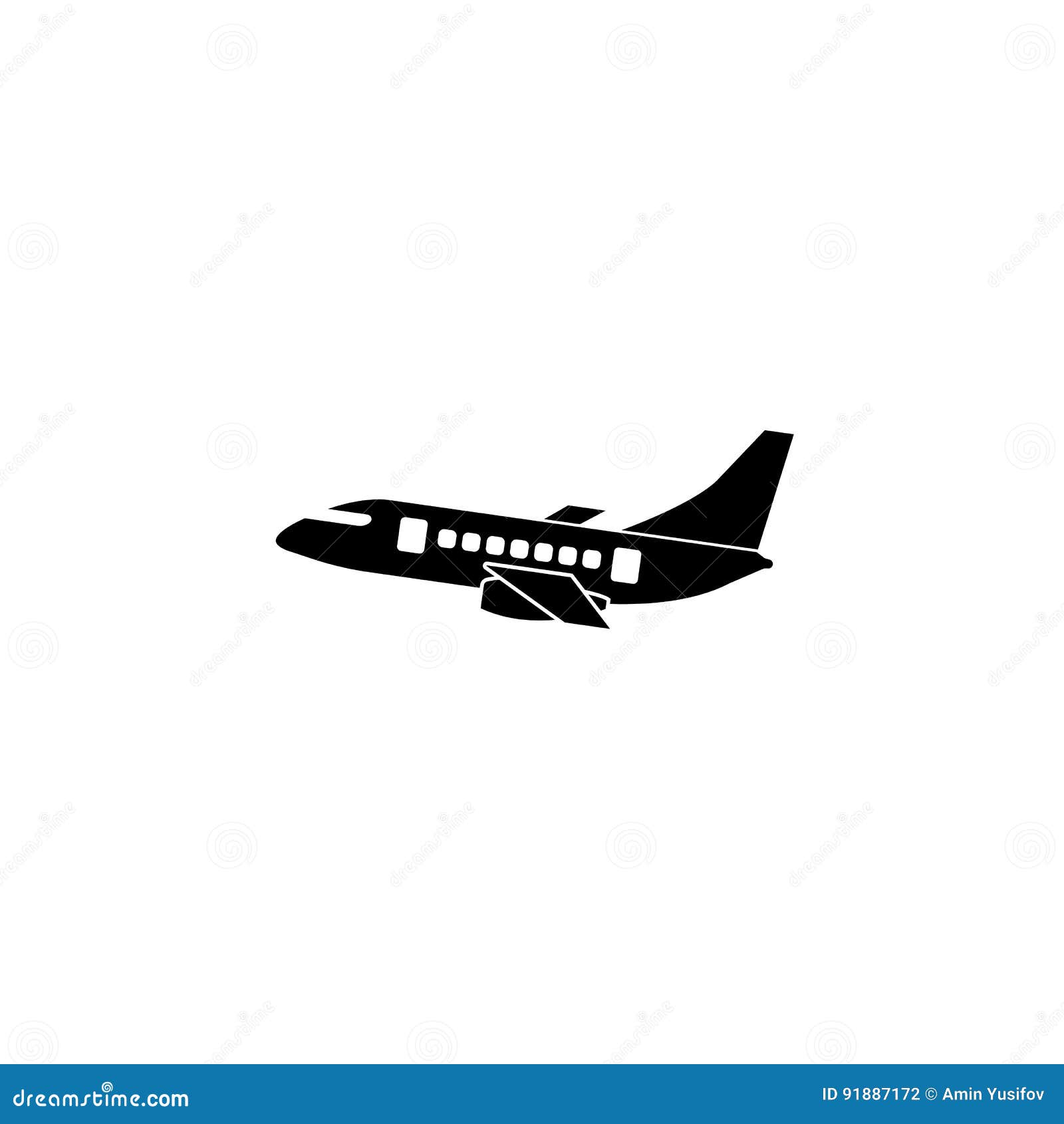 Airplane Solid Icon, Travel Tourism Stock Vector - Illustration of ...