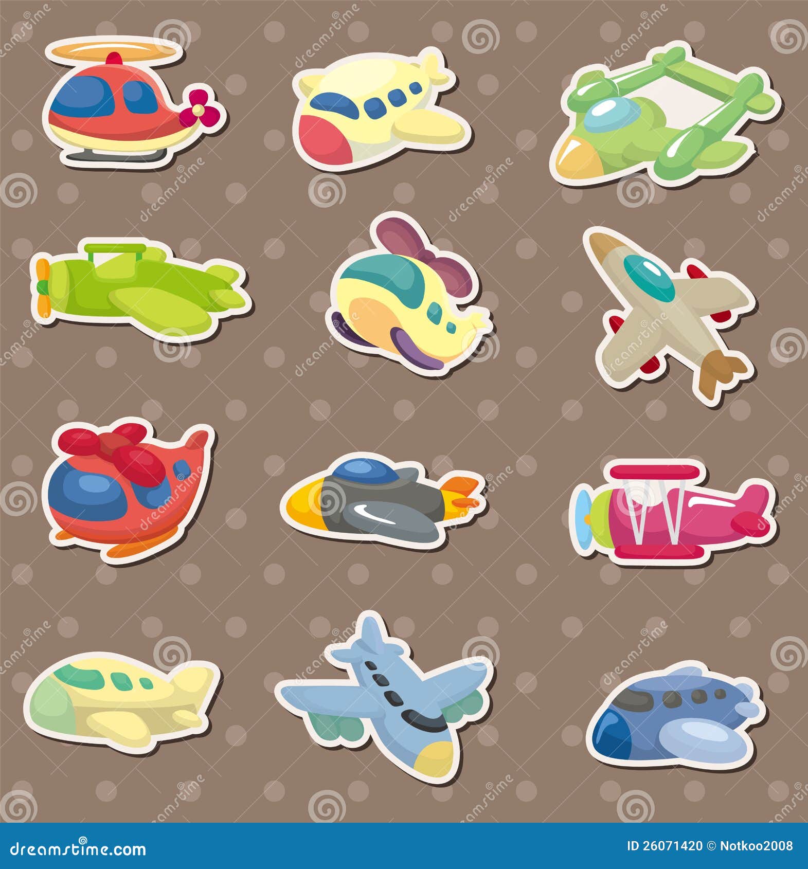 Airplane stickers stock vector. Illustration of stickers - 26071420