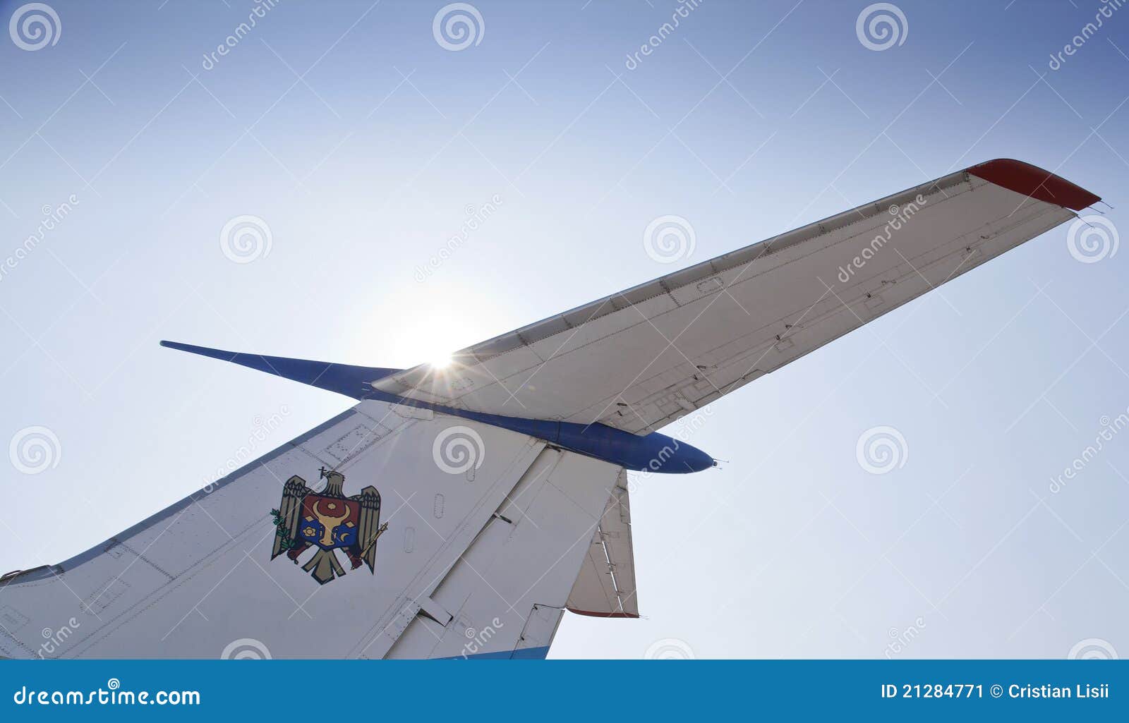 Airplane tail stock image. Image of airline, aviation - 21284771
