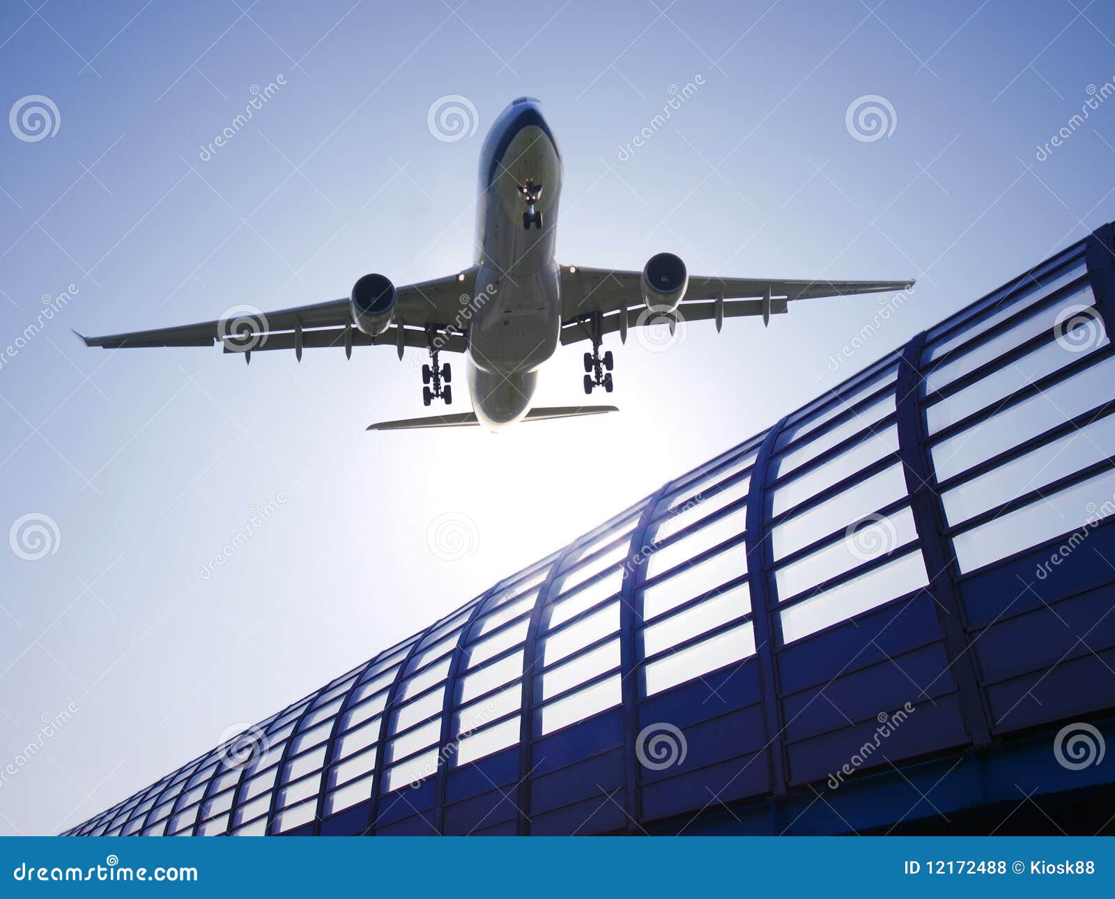 Airplane take off stock photo. Image of expensive, departure - 12172488