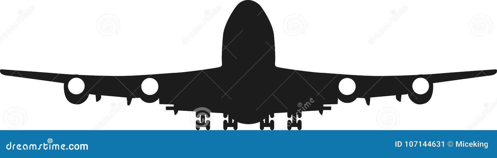 Airplane take off stock vector. Illustration of travel - 107144631
