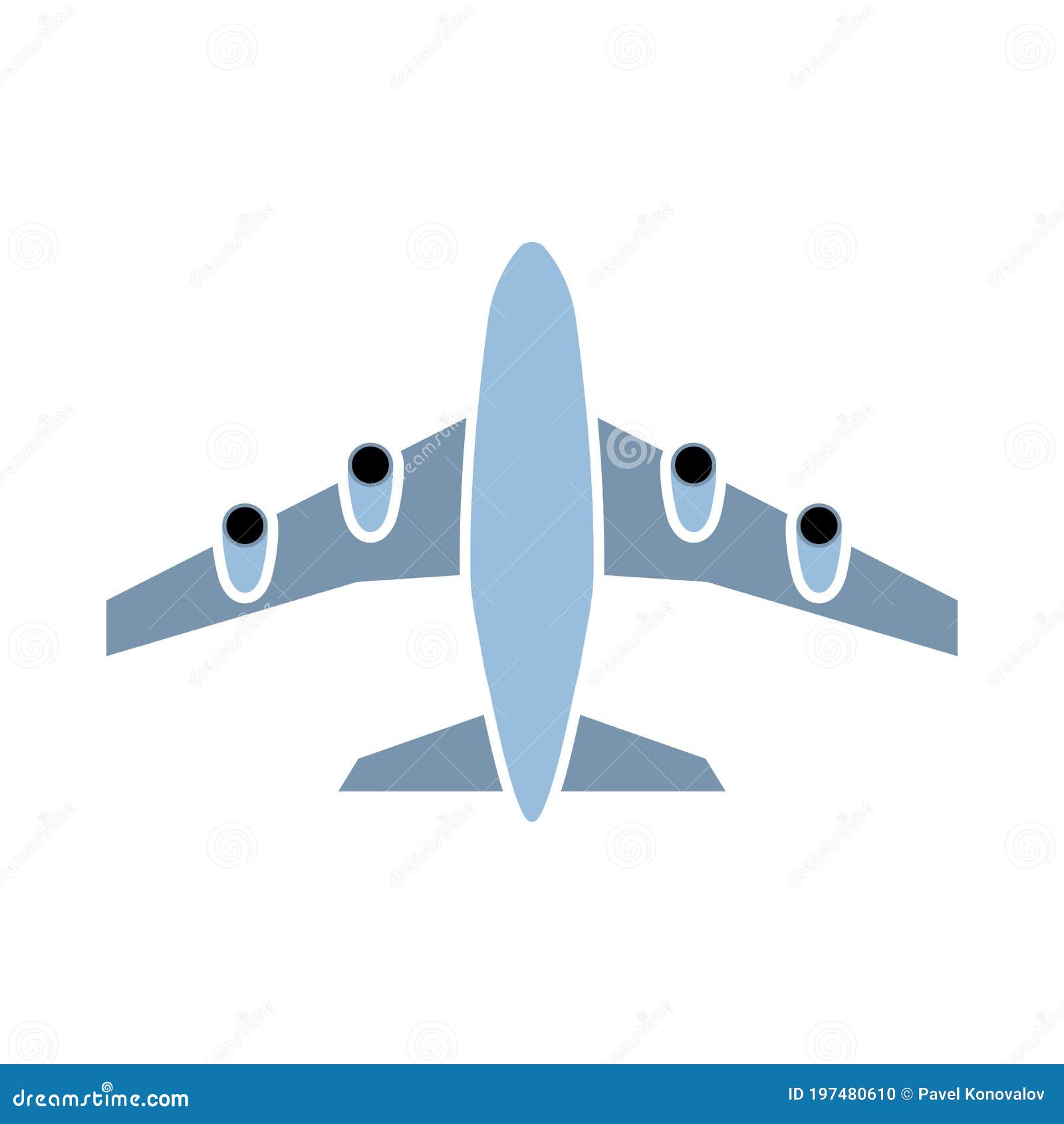 Airplane Takeoff Icon stock vector. Illustration of passenger - 197480610