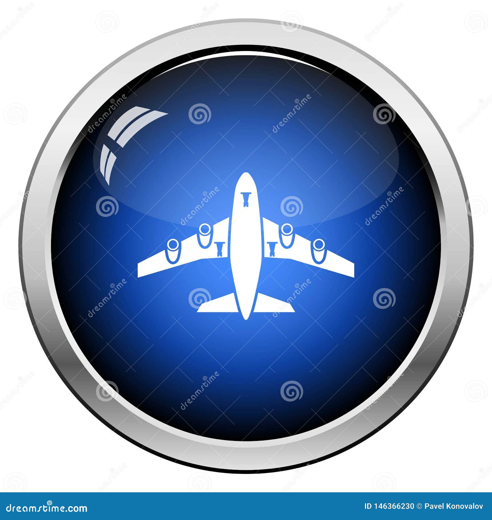 Airplane Takeoff Icon Front View Stock Vector - Illustration of travel ...