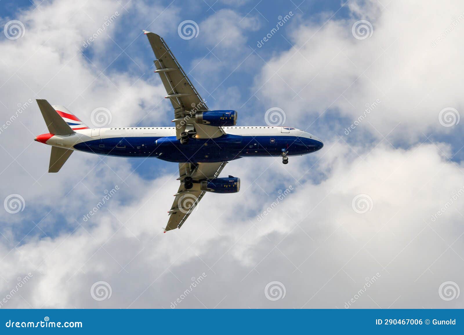 Airplane taking off stock photo. Image of airliner, aircraft - 290467006