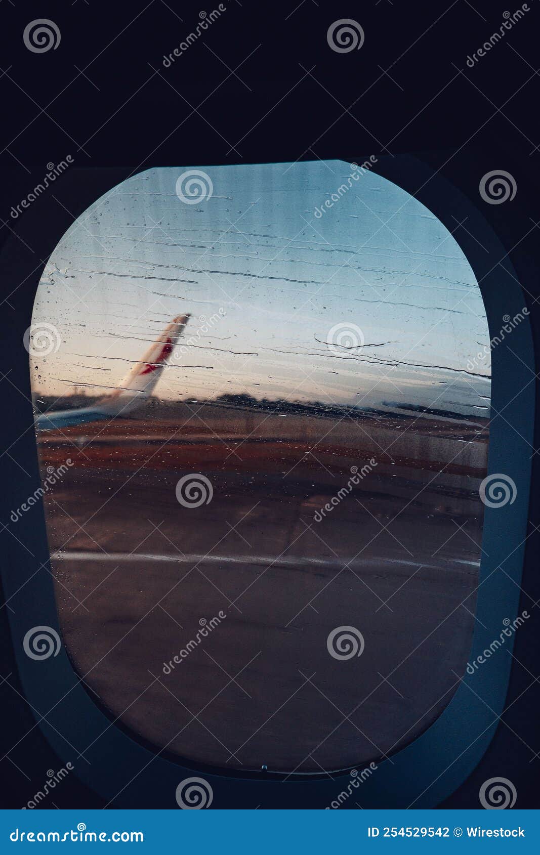 Airplane Taking Off is Seen from the Inside Stock Photo - Image of ...