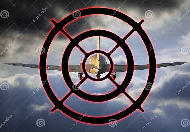 Airplane target stock photo. Image of military, concept - 48455170