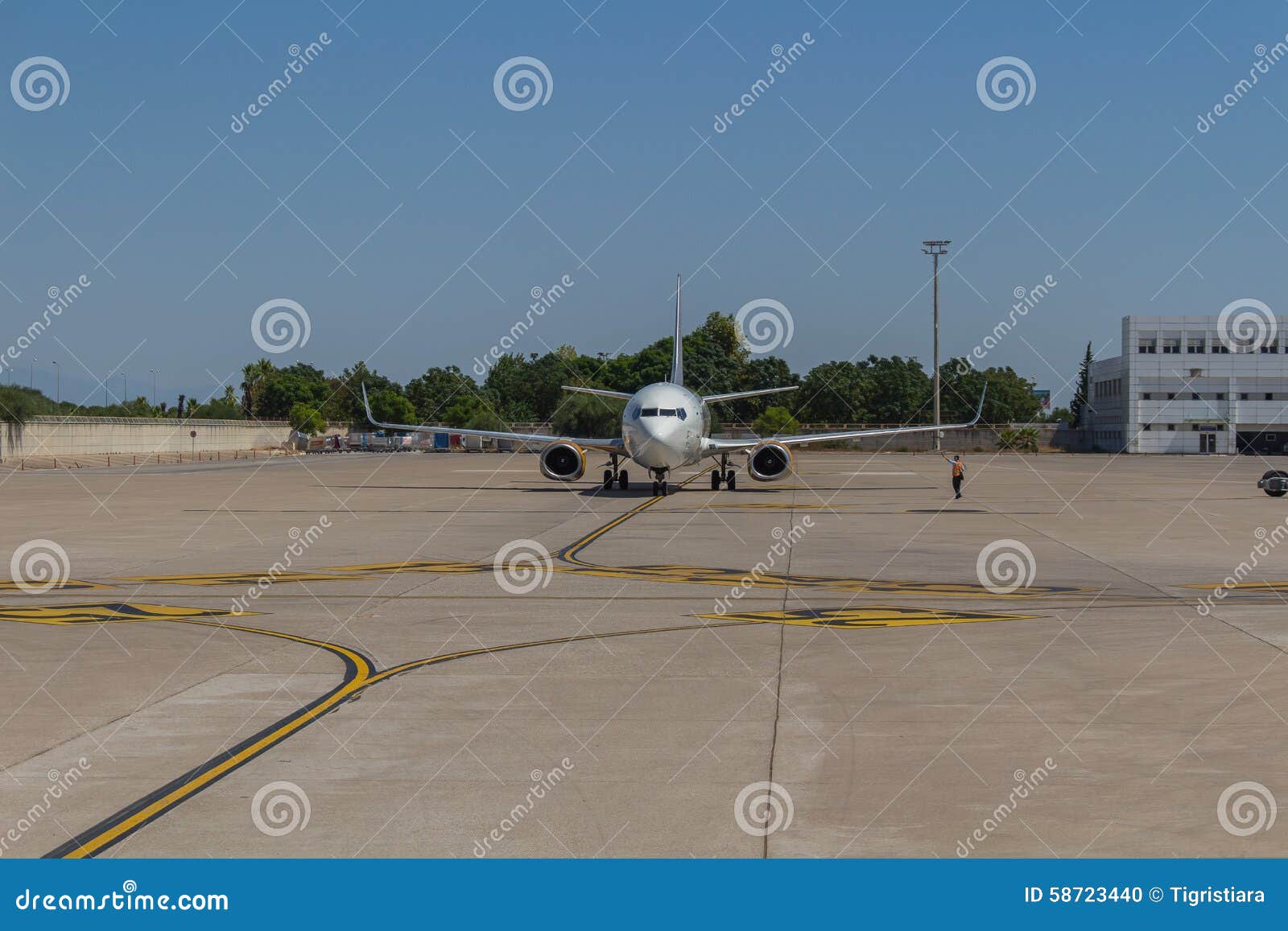 Airplane taxi stock photo. Image of terminal, airlines - 58723440