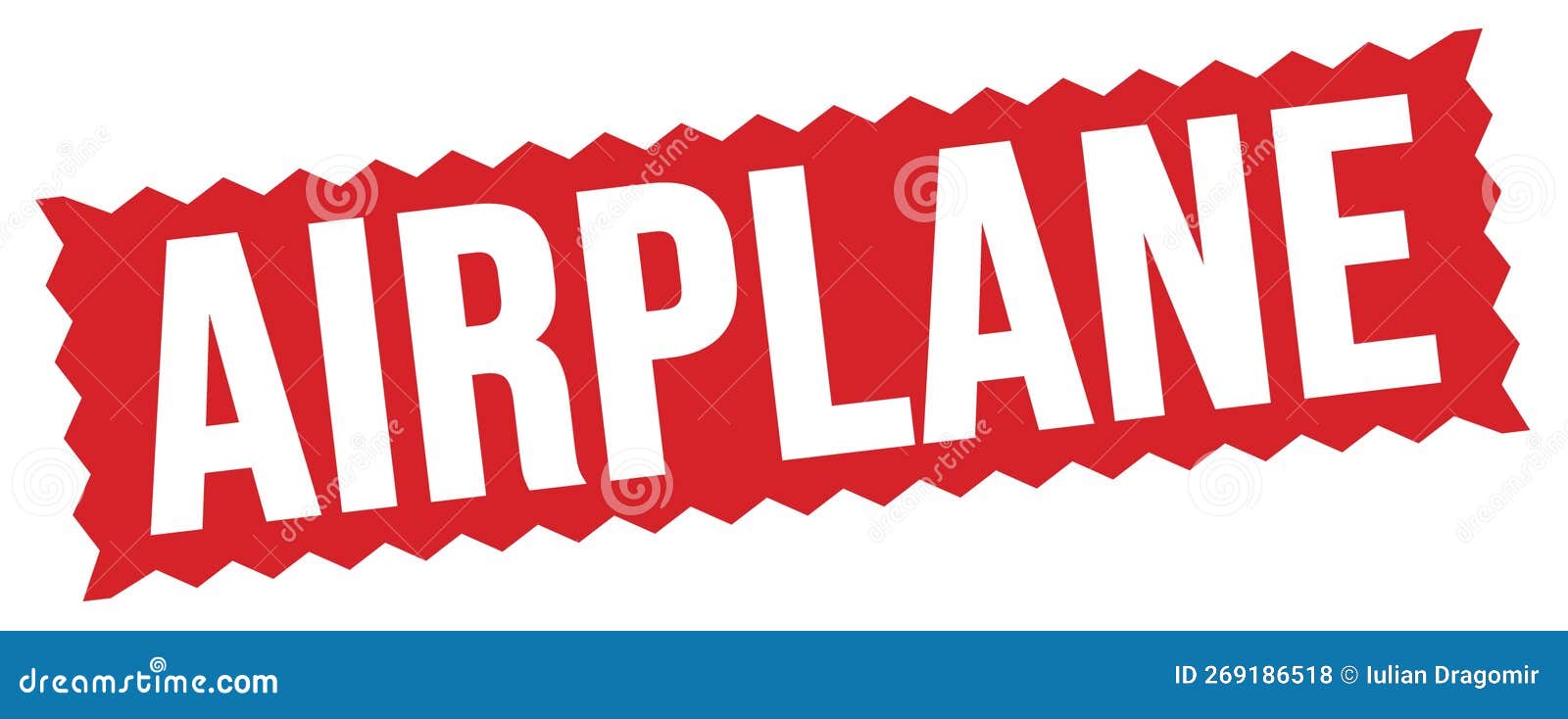 AIRPLANE Text Written on Red Stamp Sign Stock Illustration ...