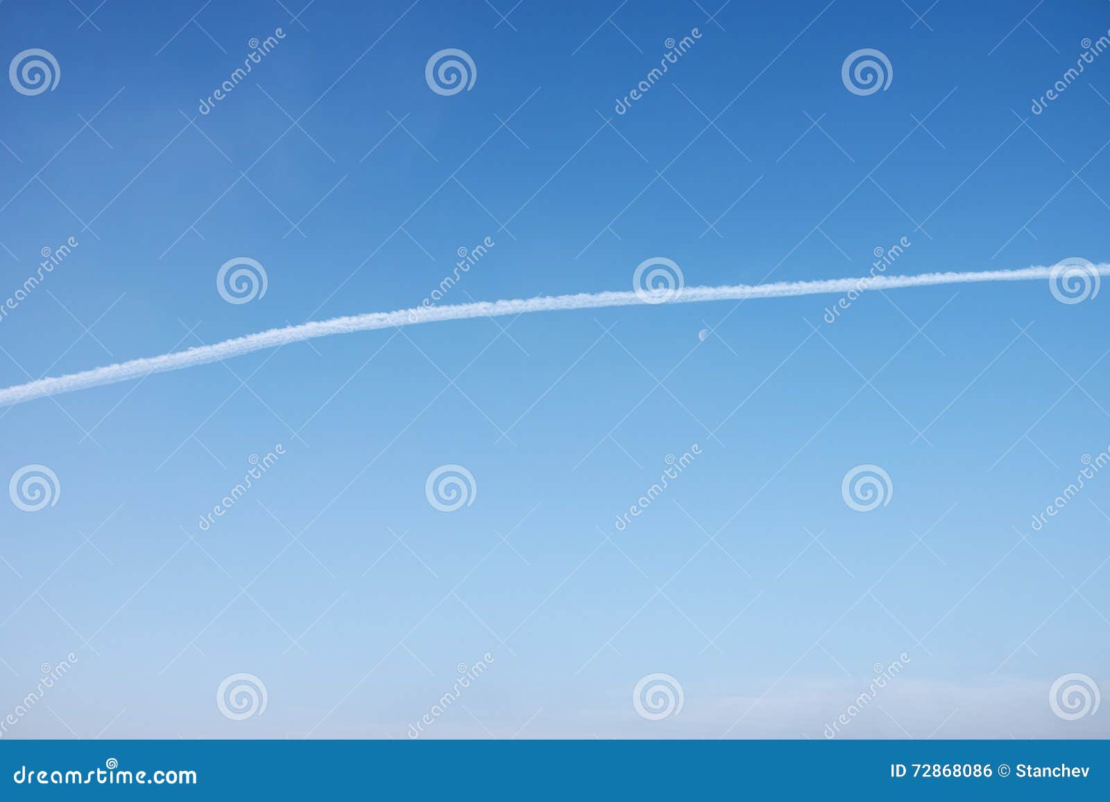 Airplane trail stock photo. Image of vacation, travel - 72868086